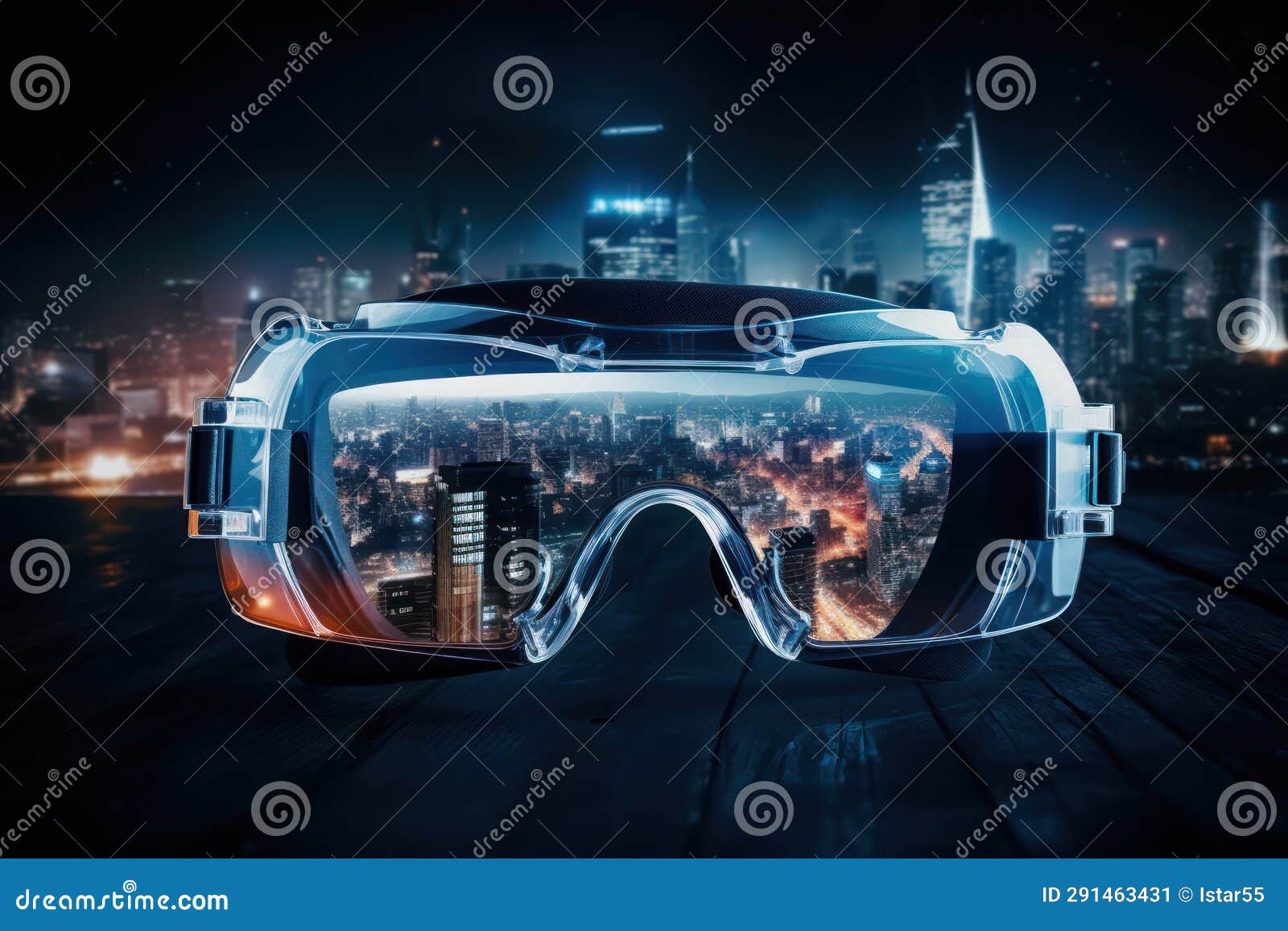 Futuristic Vision Goggles, Smart Glasses AI Generated Stock ...