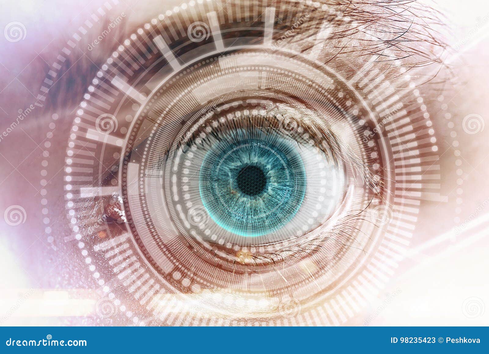 Futuristic Vision, Science and Scanning Concept Stock Image - Image of ...