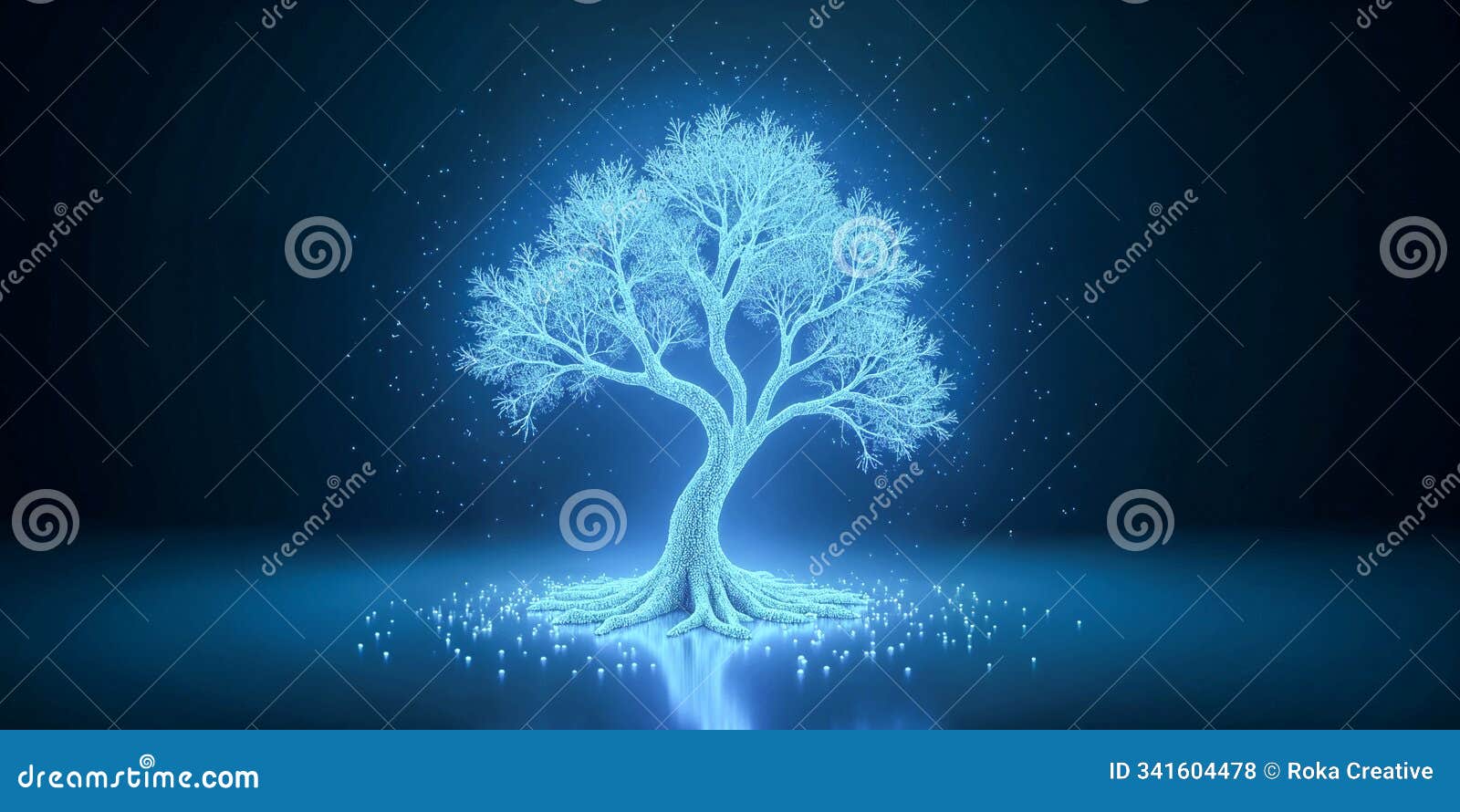 A Sci-Fi Visualization Of Bioluminescent Neurons And Synaptic Networks ...