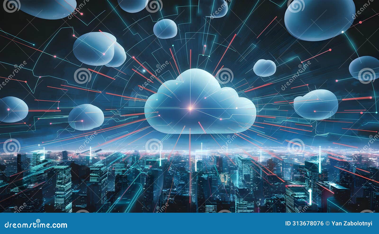 Futuristic Visualization Of A Human Profile With Spiraling Structures ...