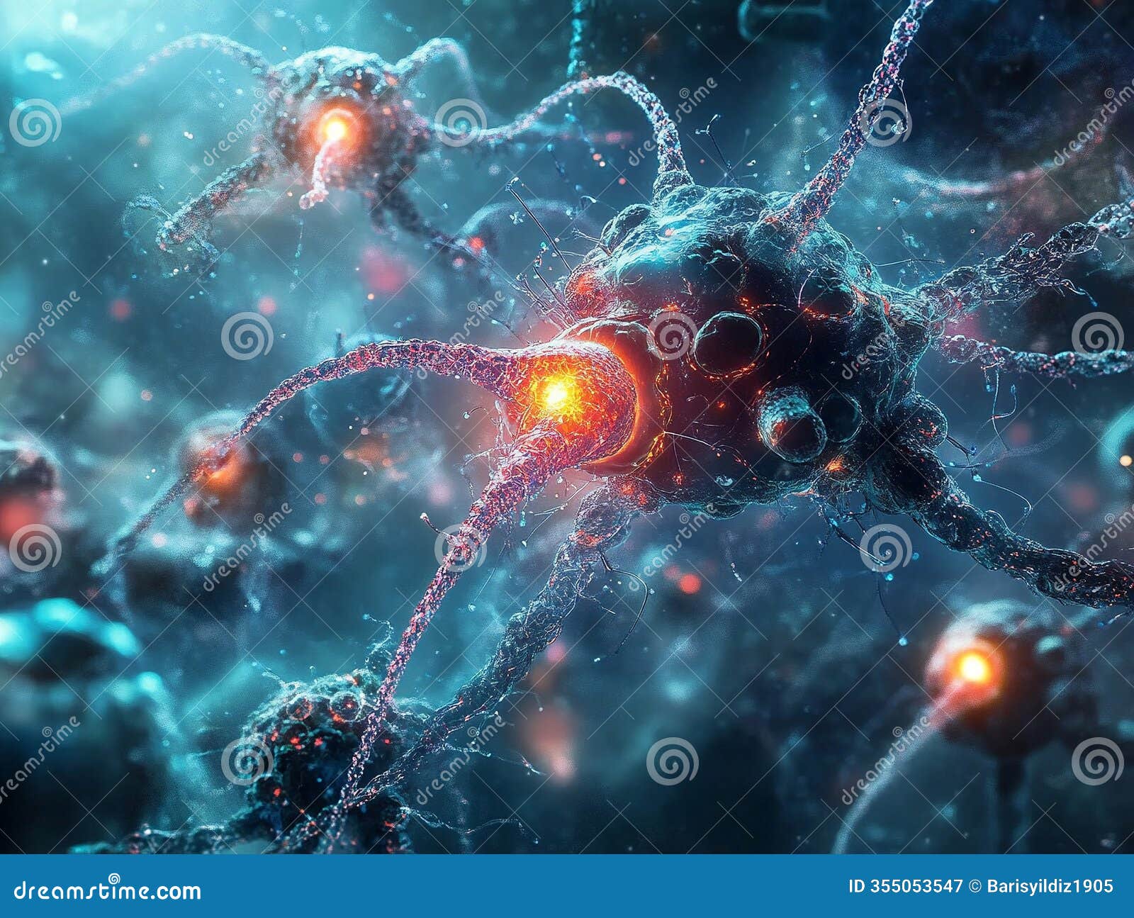 Futuristic Visualization of Nanobots Combating Harmful Bacteria Inside ...