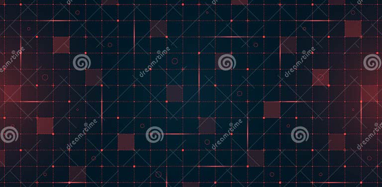 Futuristic VR HUD Interface Digital Grid and Mesh Pattern. Hi Tech GUI ...