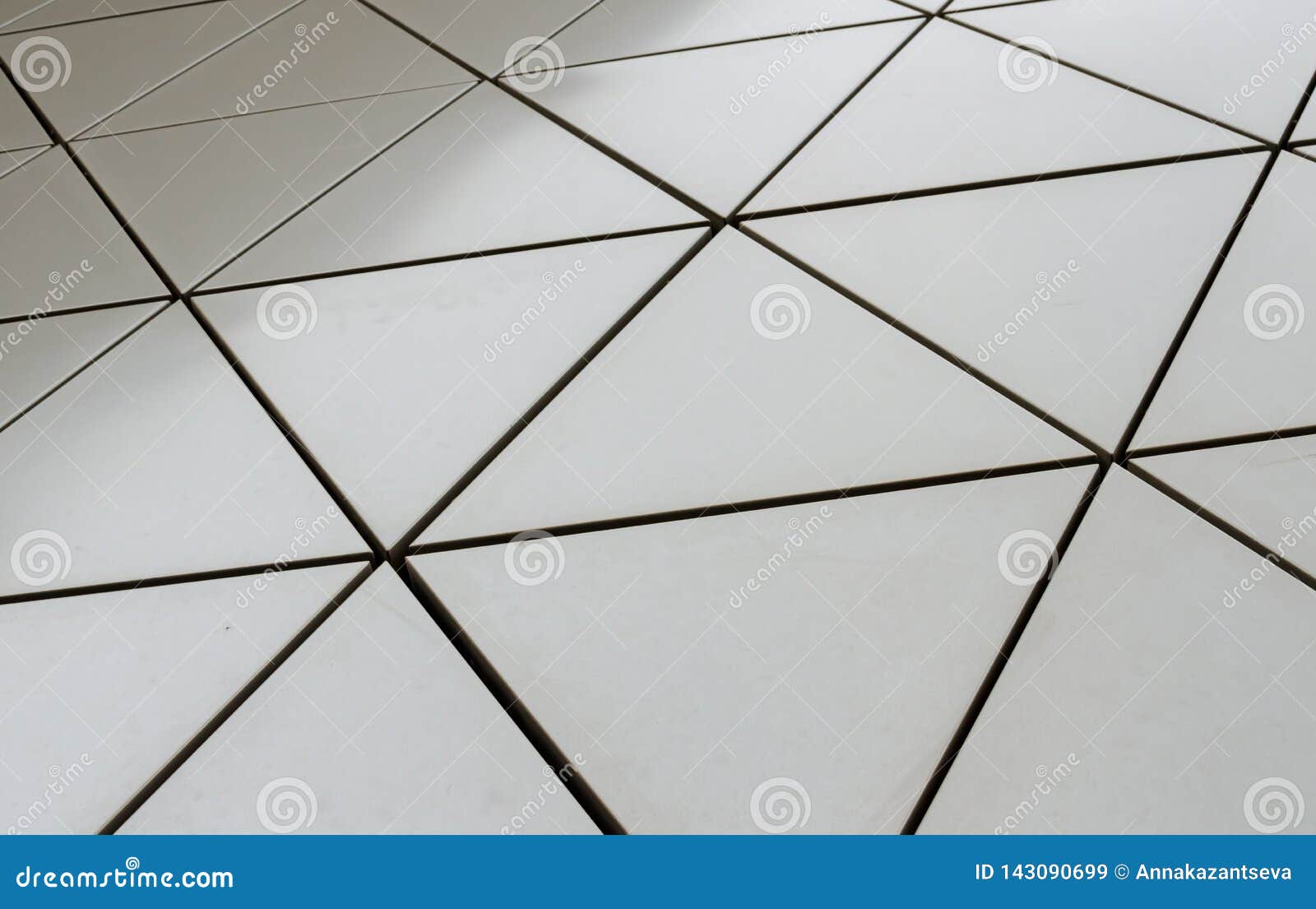 Futuristic Wall of Metallic Triangles with Black Borders. Smooth ...