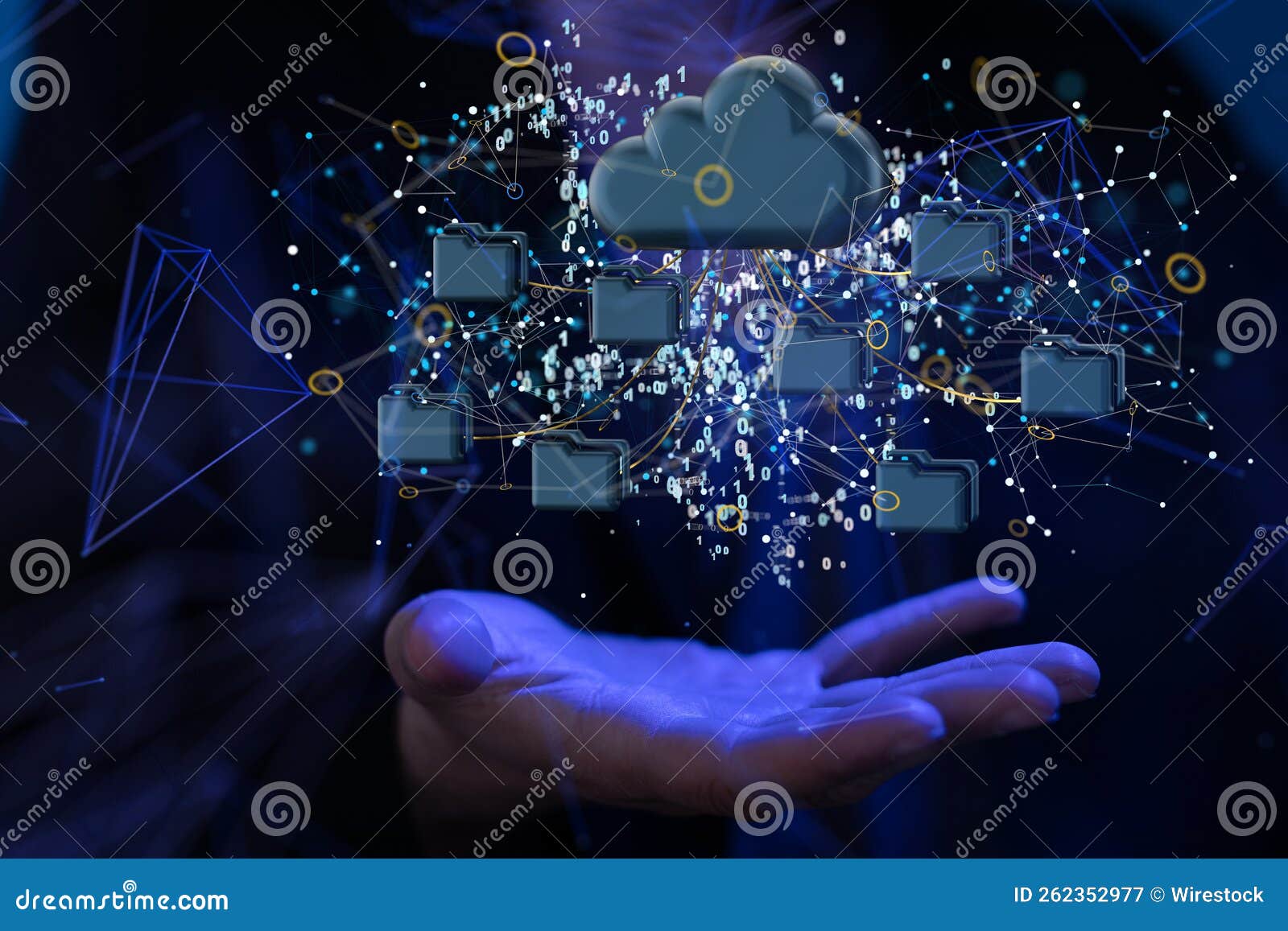 Futuristic Wallpaper with the Concept of Data, Internet, and ...