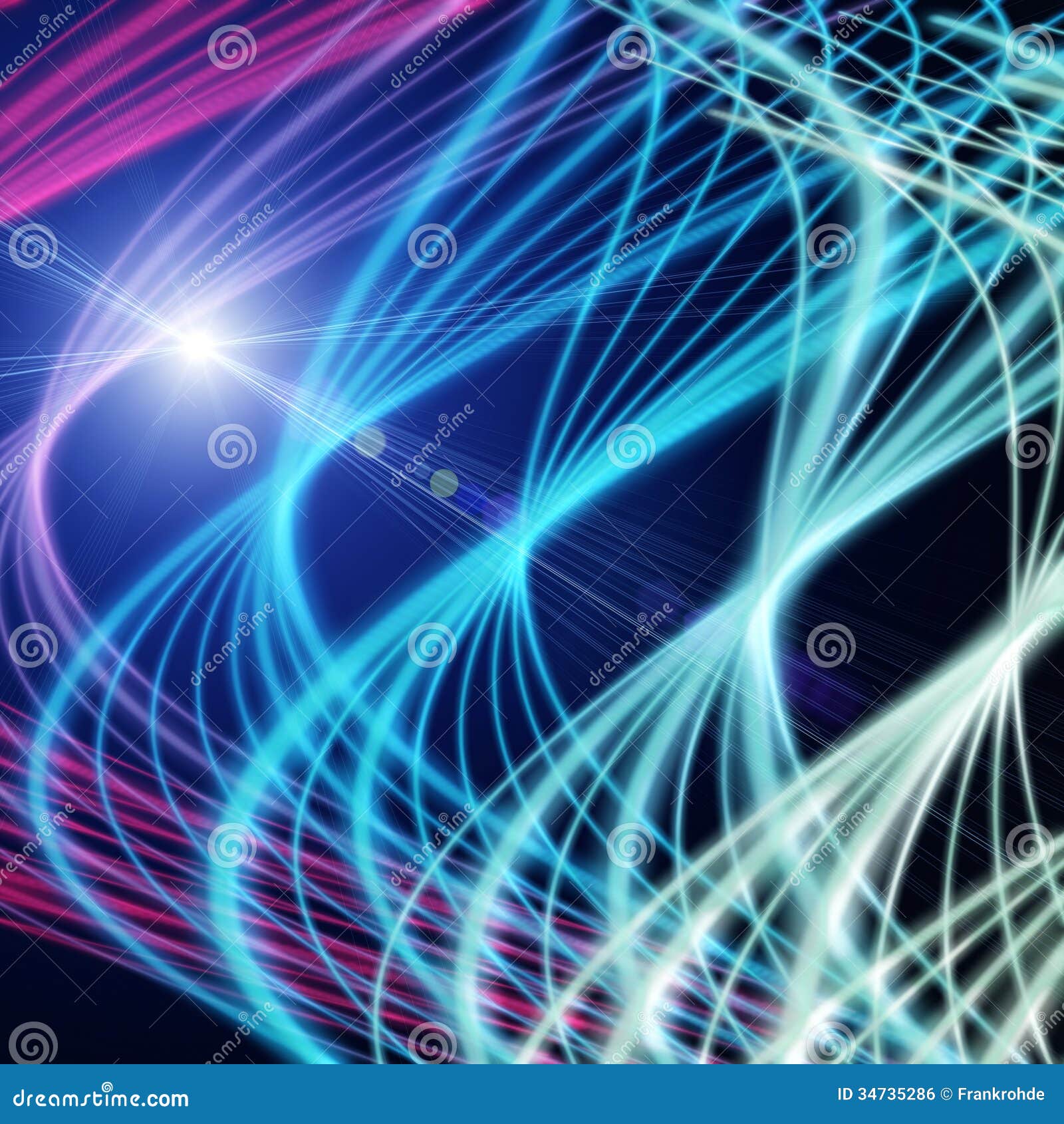 Futuristic Wave with Lights Stock Illustration - Illustration of black ...