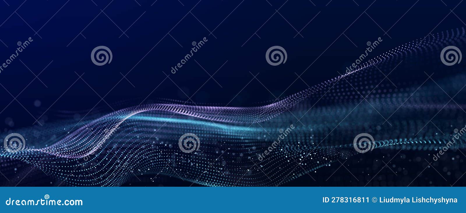 Futuristic Wave of Musical Sounds. Business Analytics. Structuring the ...