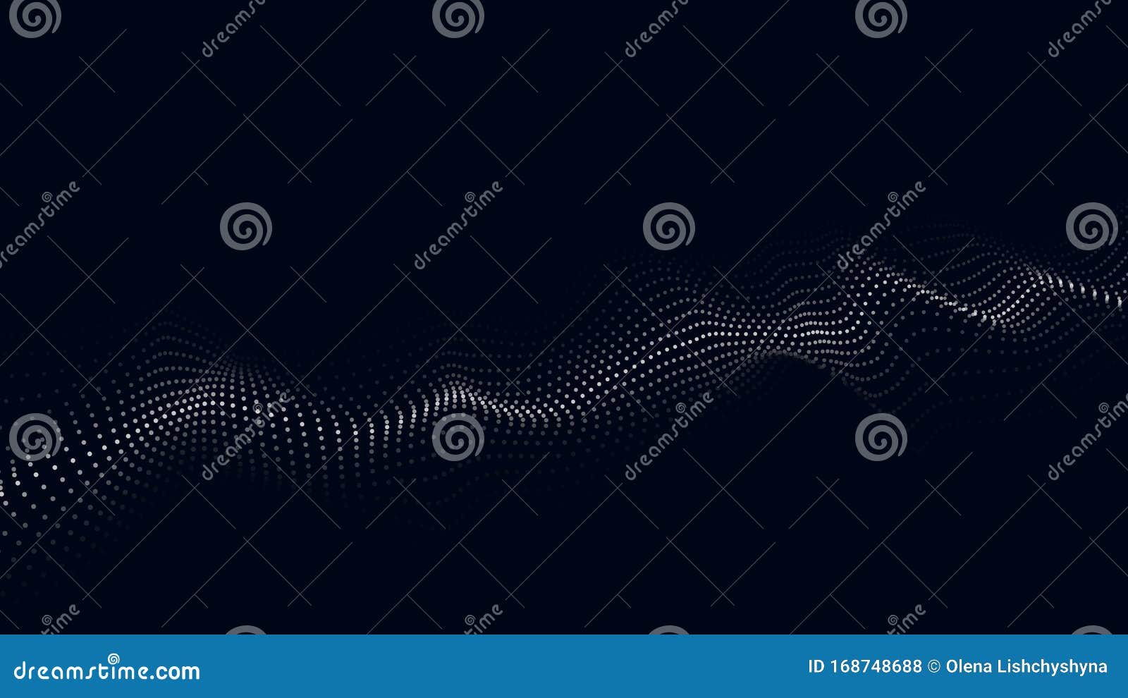 Futuristic Wave. Vector Illustration Stock Illustration - Illustration ...