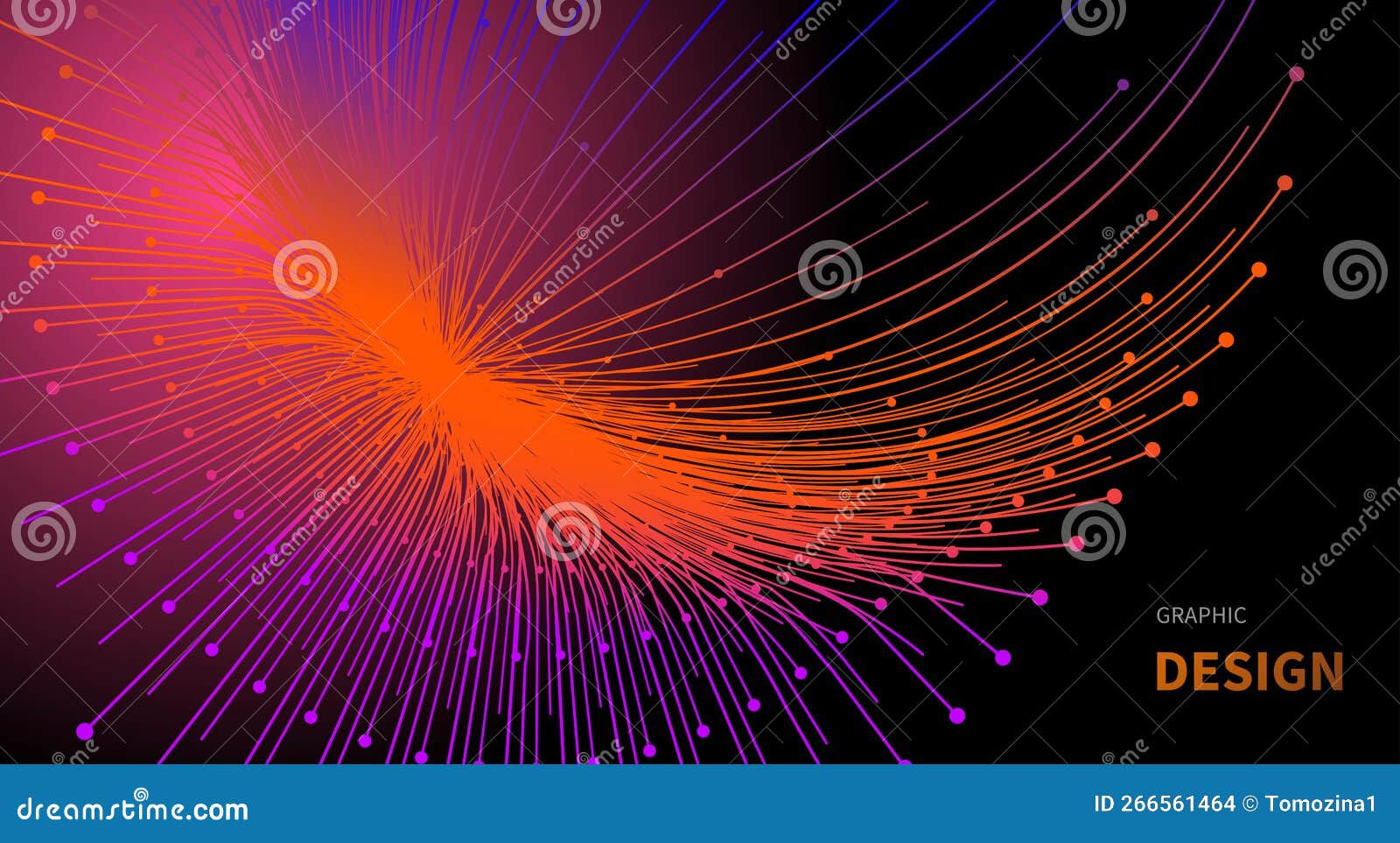 Futuristic Web Page, Poster with Abstract Shape Stock Vector ...