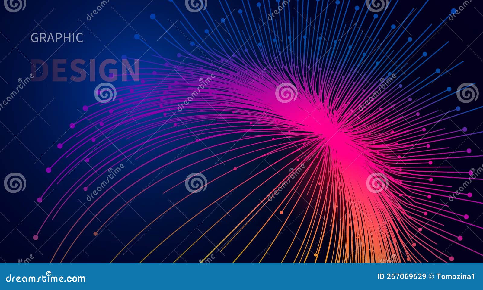 Futuristic Web Page, Poster with Abstract Shape Stock Vector ...