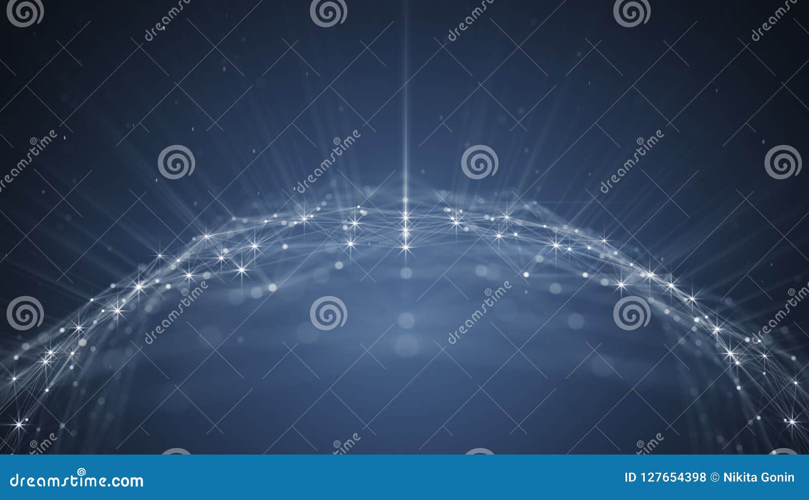 Futuristic Web Shape Abstract 3D Rendering Stock Illustration ...