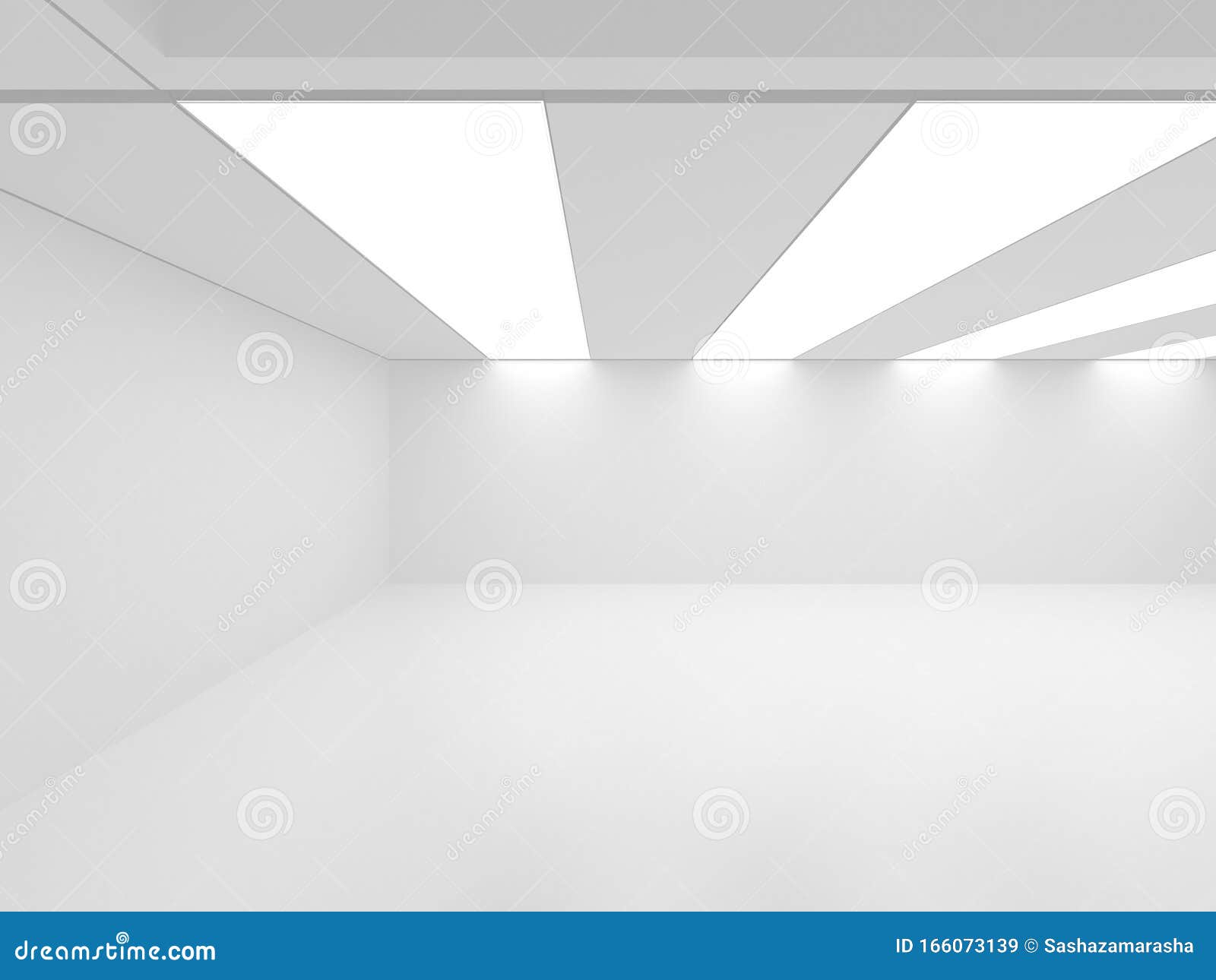 Futuristic White Architecture Design Background Stock Illustration ...