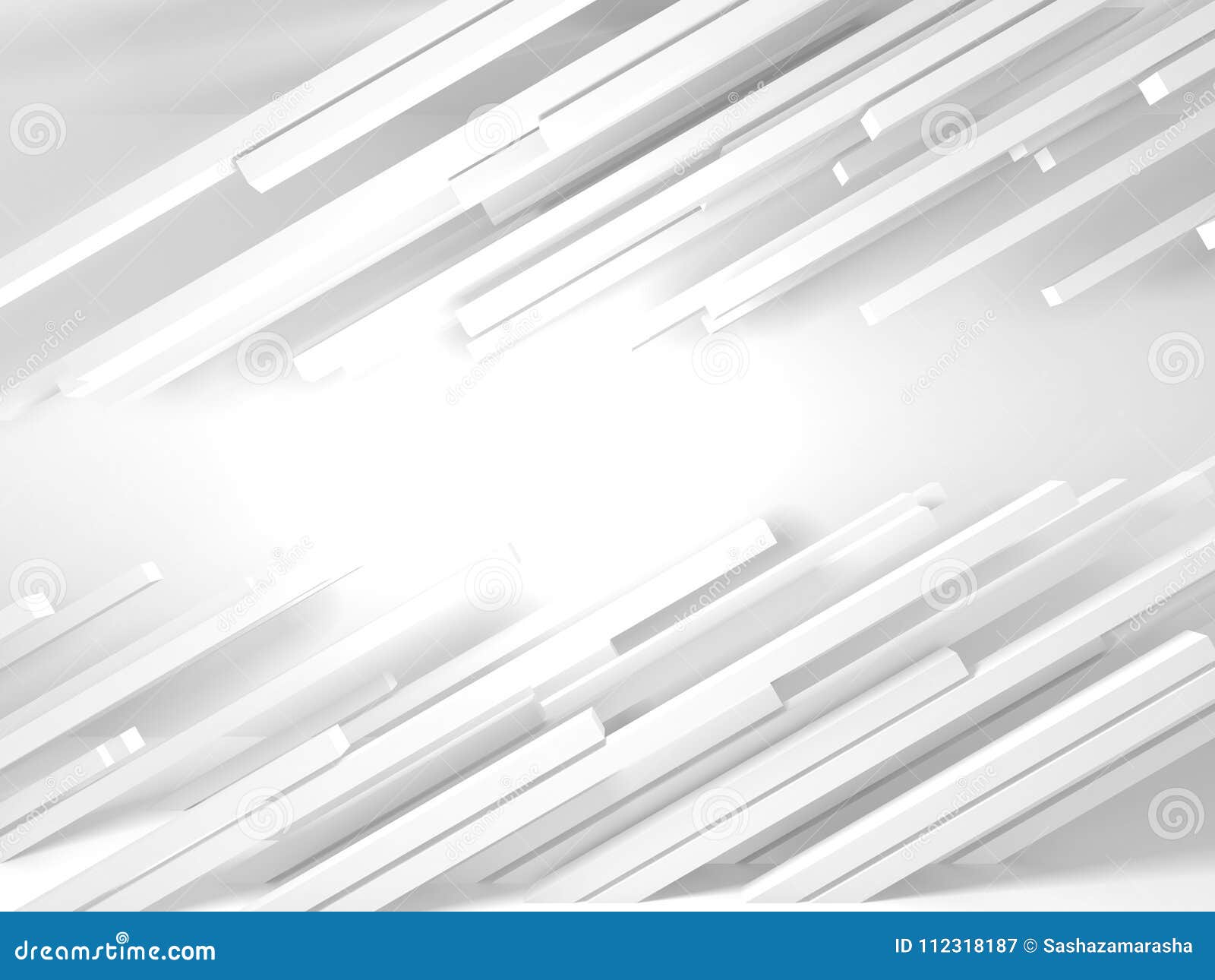 Futuristic White Architecture Design Background Stock Illustration ...