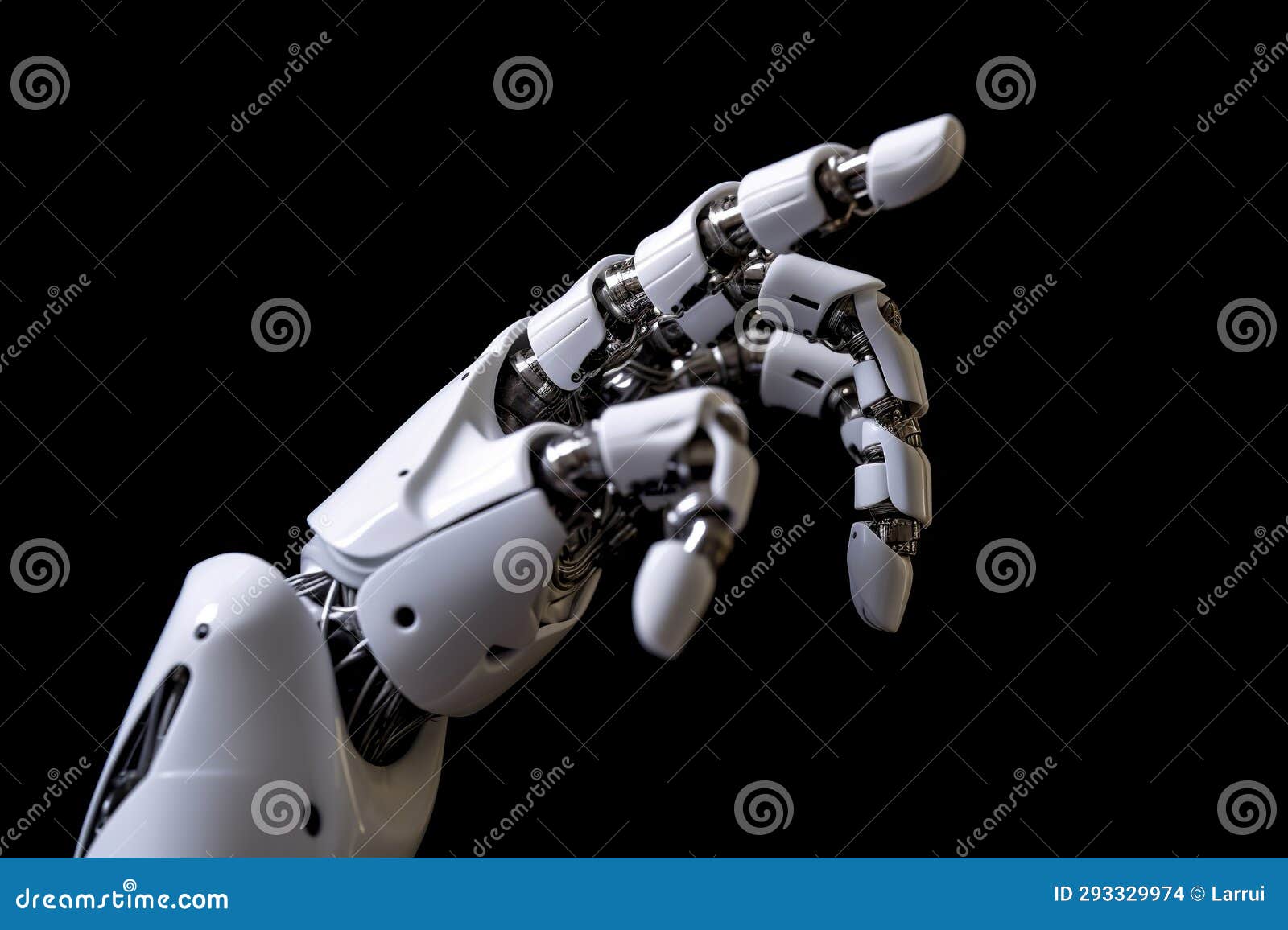 Futuristic White Robotic Hand: a Glimpse into the Precision and ...
