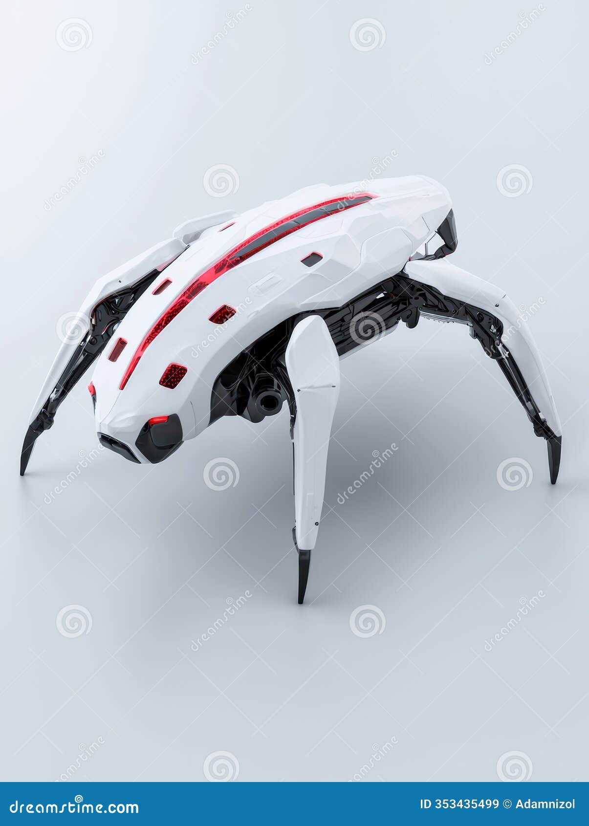 Spider Robot Android Vector. Illustration Isolated On White Background ...