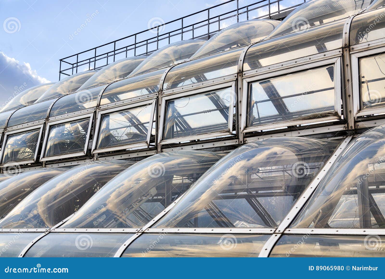 Futuristic window facade stock photo. Image of building - 89065980