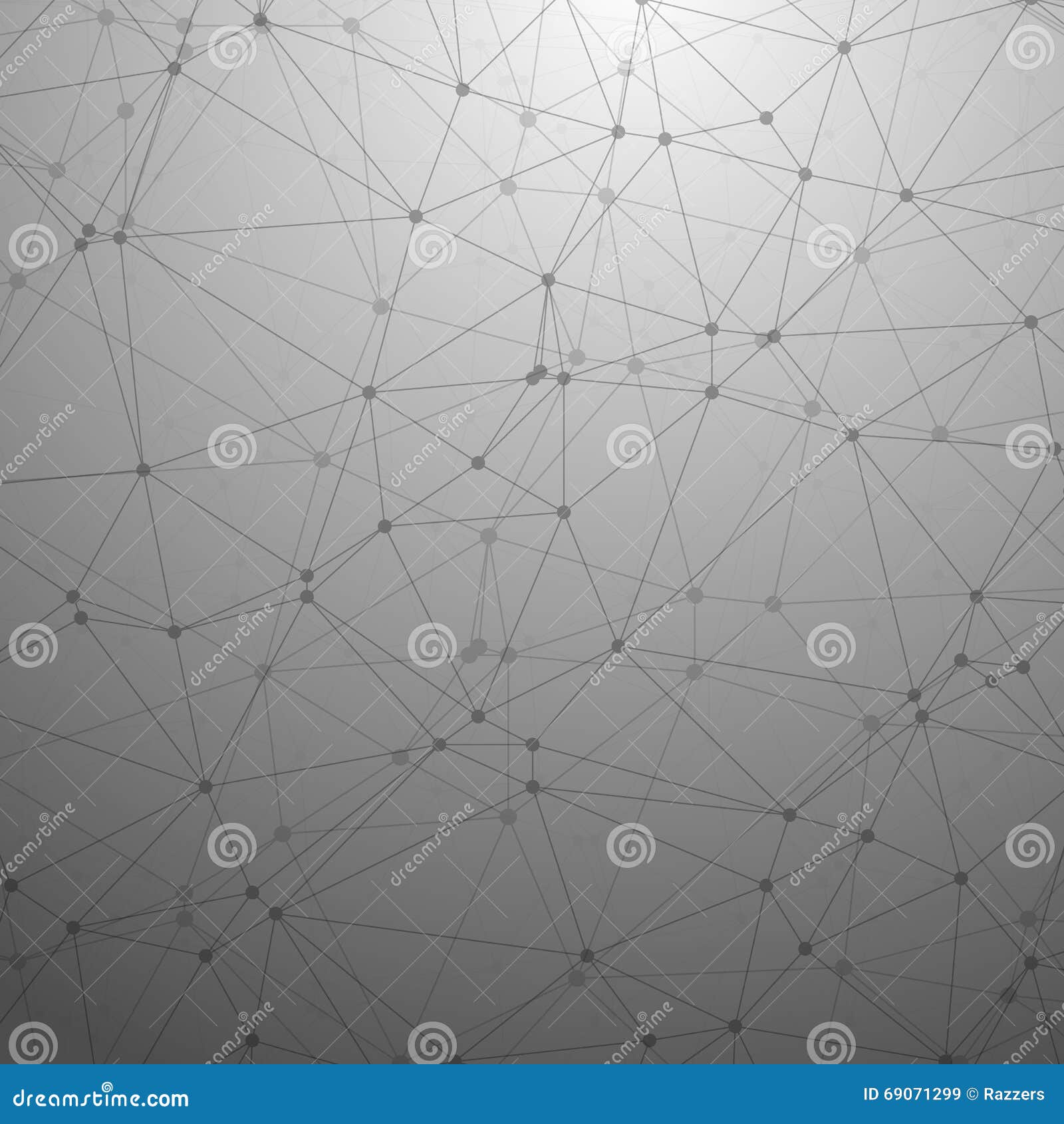 Futuristic Wireframe Vector Background. Polygonal Network Textur Stock ...