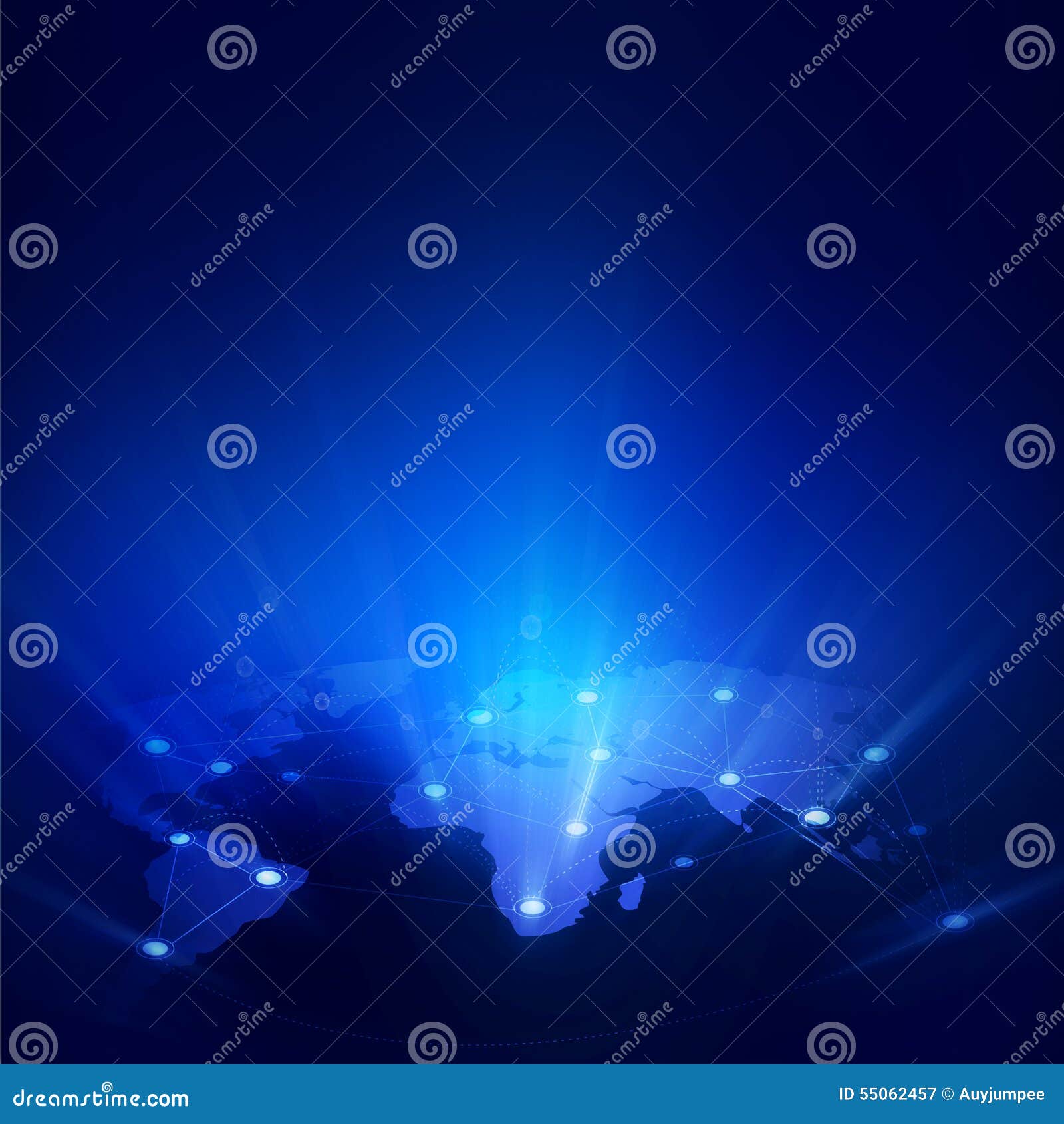 Futuristic World Network Communication and Technology Concept Stock ...