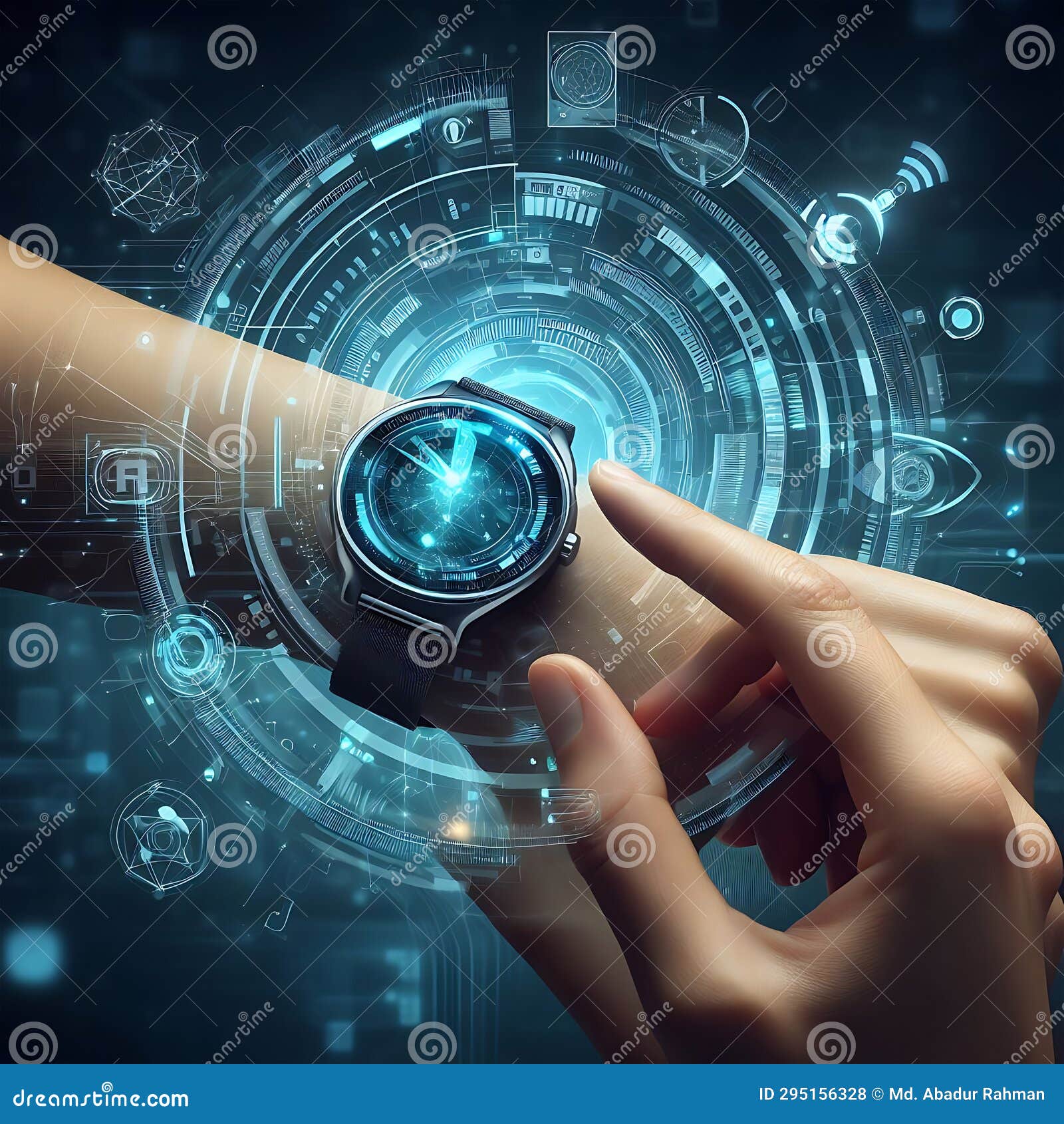 Futuristic Wrist Technology with Smart Digital Watches with AI ...