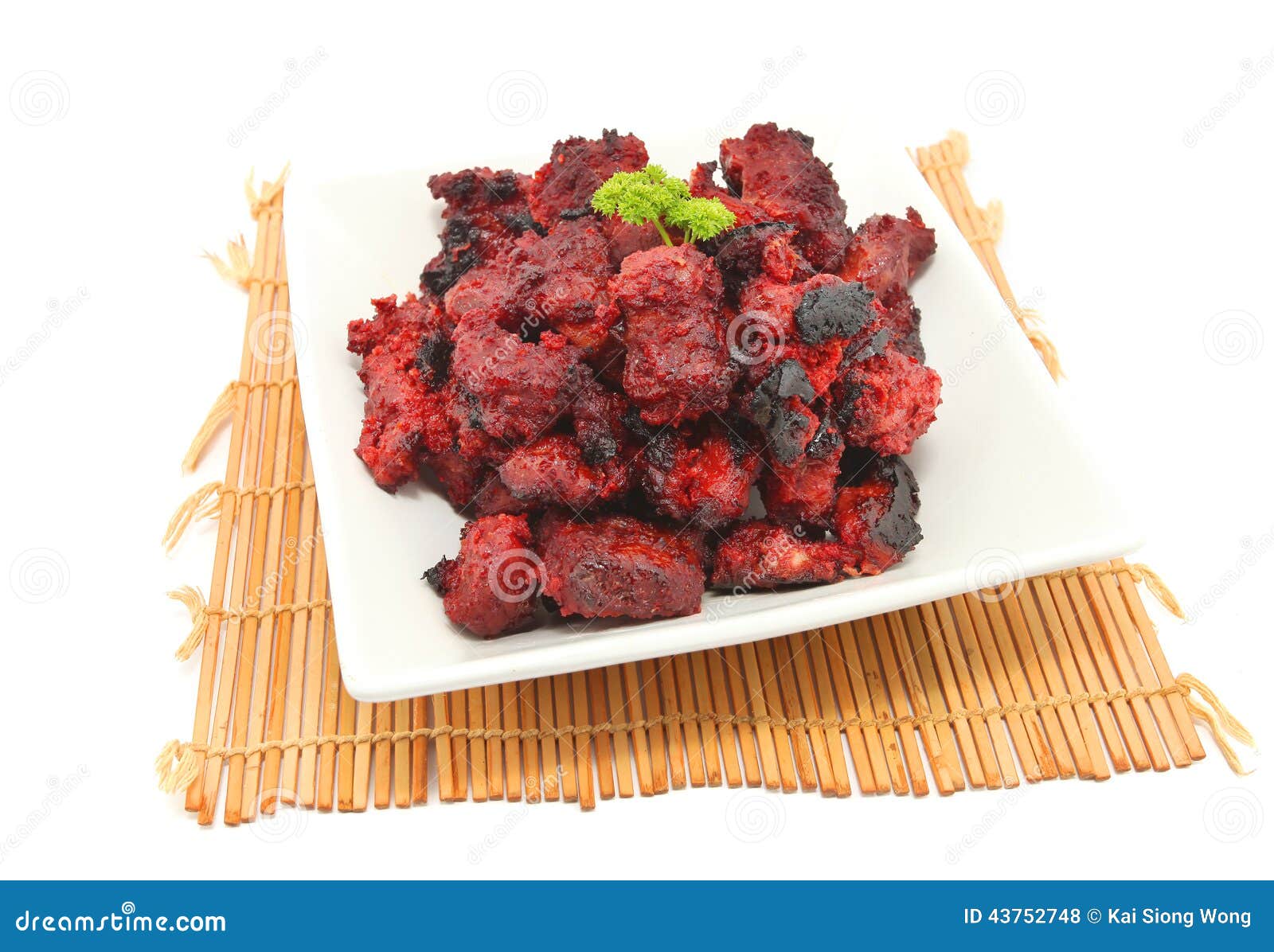 Fuzhou Roast Pork in Red Vinasse or Red Yeast Rice Paste Stock Photo ...