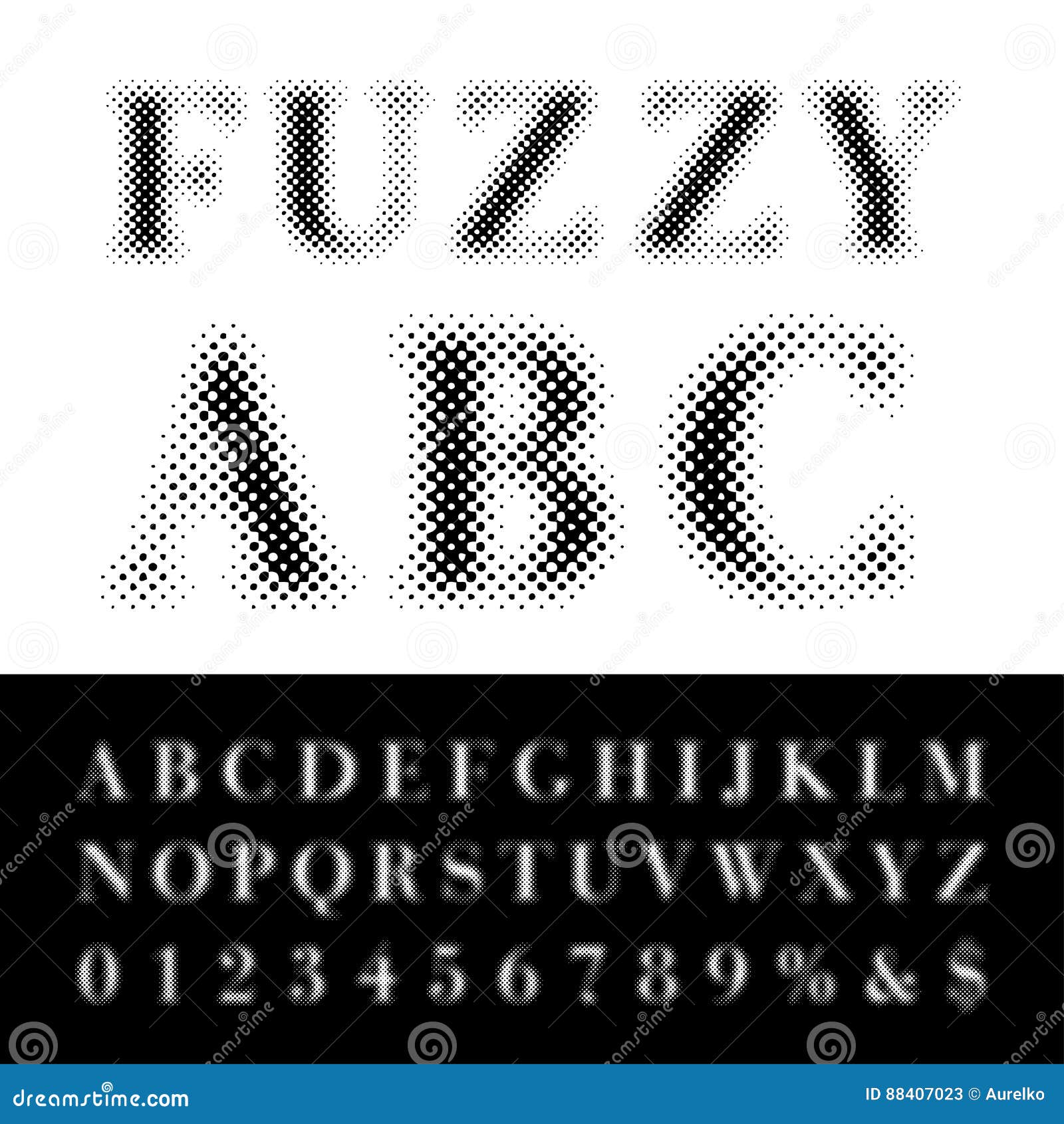 Fuzzy abc stock vector. Illustration of fuzzy, black - 88407023