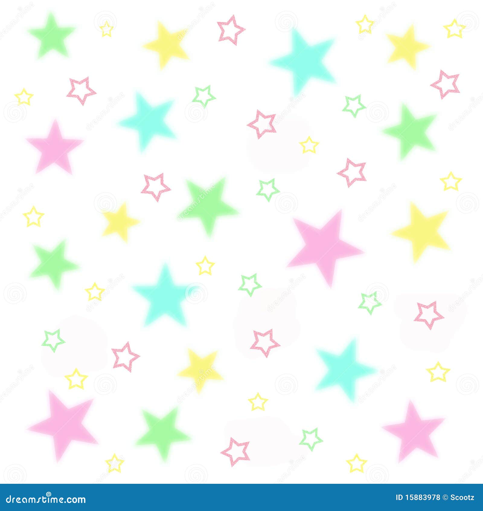 Fuzzy Pastel And Stars Stock Illustration | CartoonDealer.com #16808788
