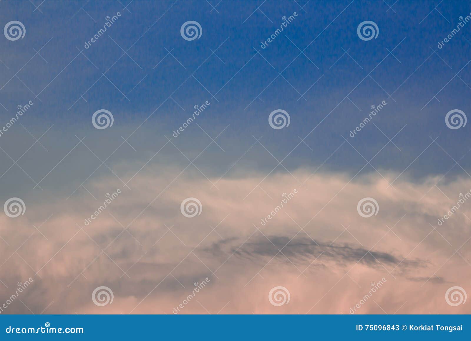 Fuzzy Cloud on the Blue Sky. Stock Image - Image of freedom, landscape ...