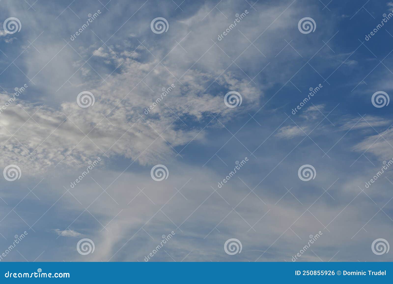Fuzzy Cloud on the Blue Sky Stock Photo - Image of morning, dusk: 250855926