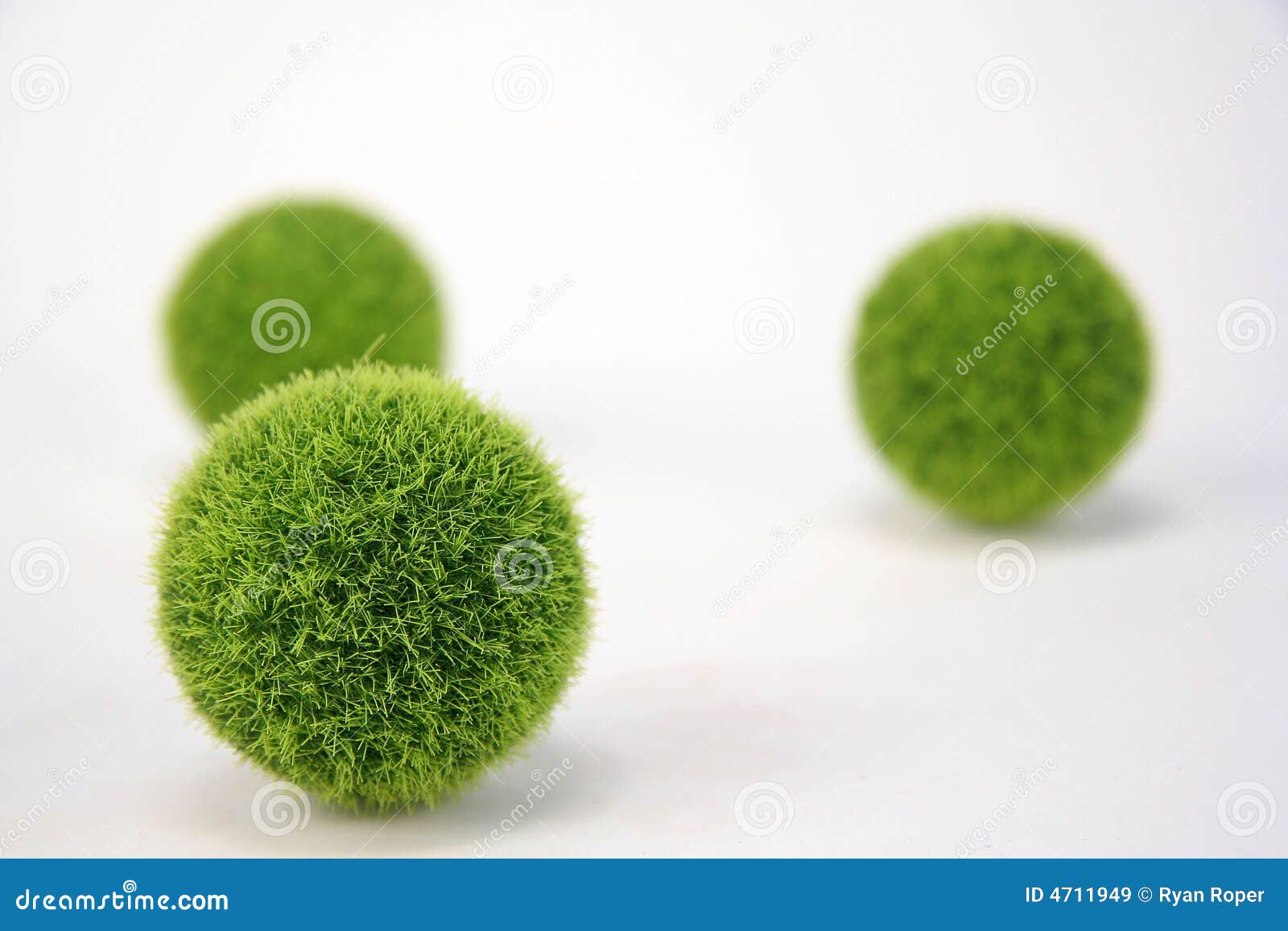 Fuzzy Green Balls stock image. Image of trio, balls, background - 4711949