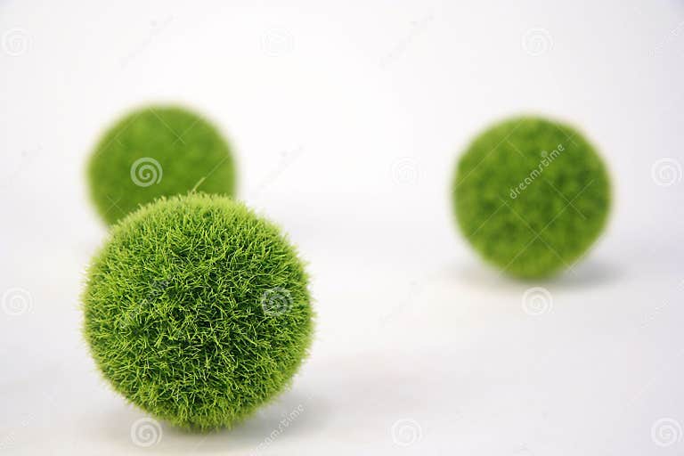 Fuzzy Green Balls stock image. Image of trio, balls, background - 4711949