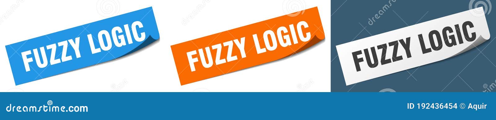 Fuzzy Logic Banner. Fuzzy Logic Speech Bubble Label Set. Stock Vector ...