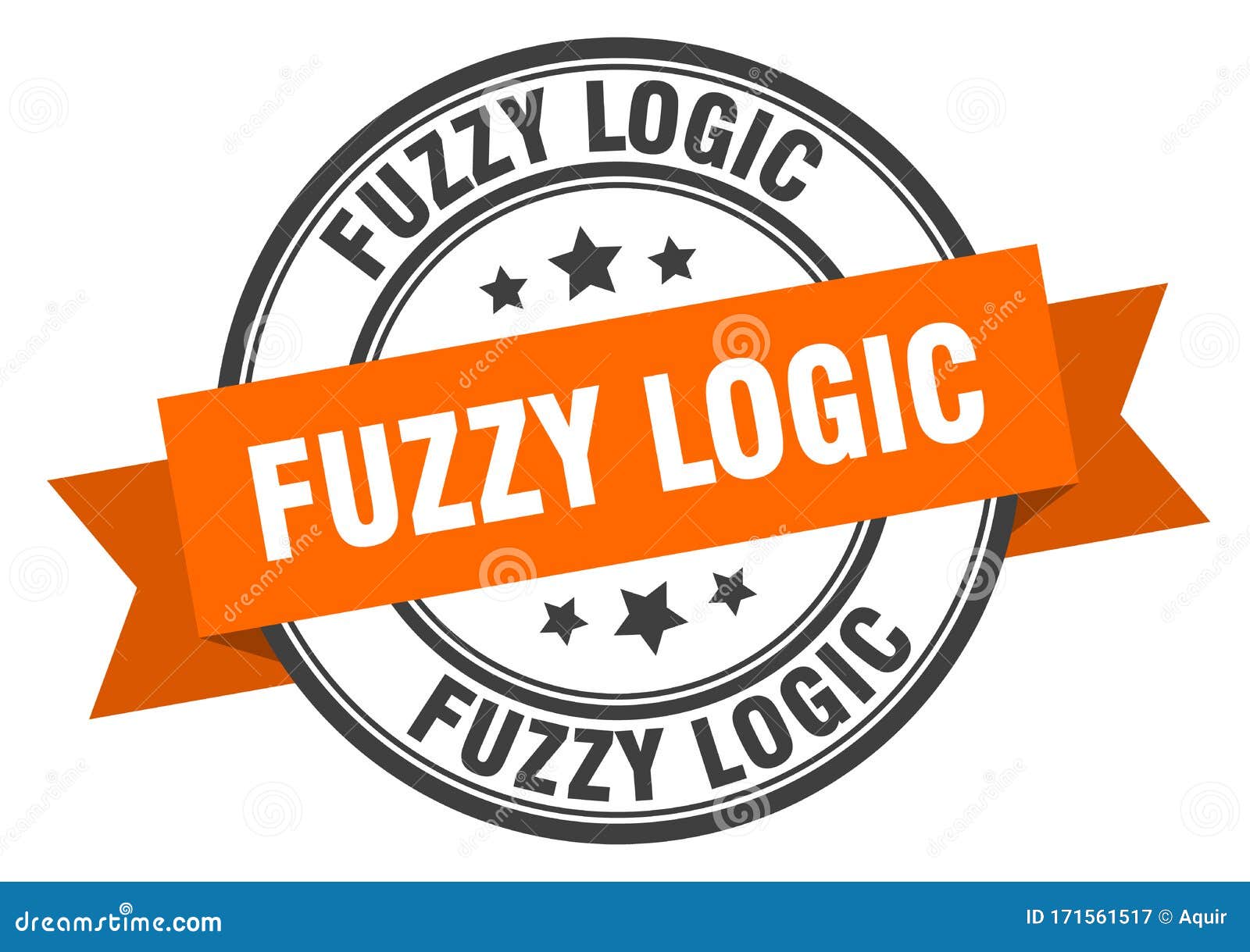 Fuzzy Logic Label. Fuzzy Logic Round Band Sign Stock Vector ...