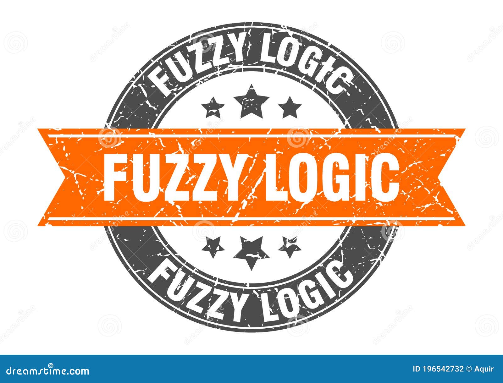 Fuzzy logic stamp stock vector. Illustration of banner - 196542732