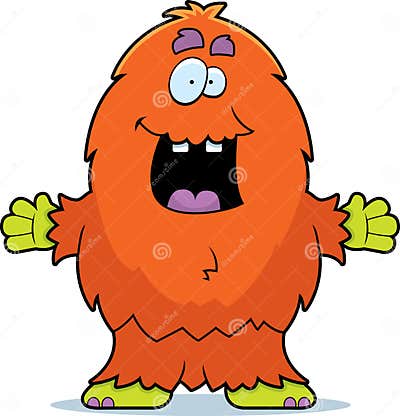 Fuzzy Monster stock vector. Illustration of fuzzy, vector - 10122182