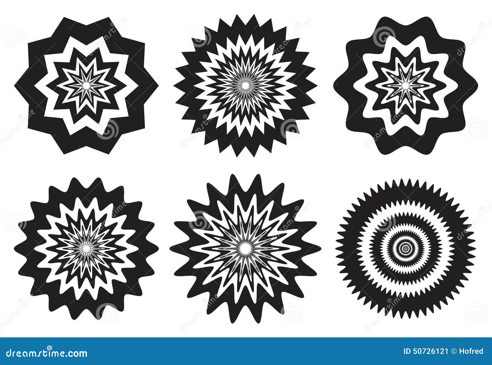 Fuzzy Optical Illusion Effects Rond Illustration de Vecteur ...