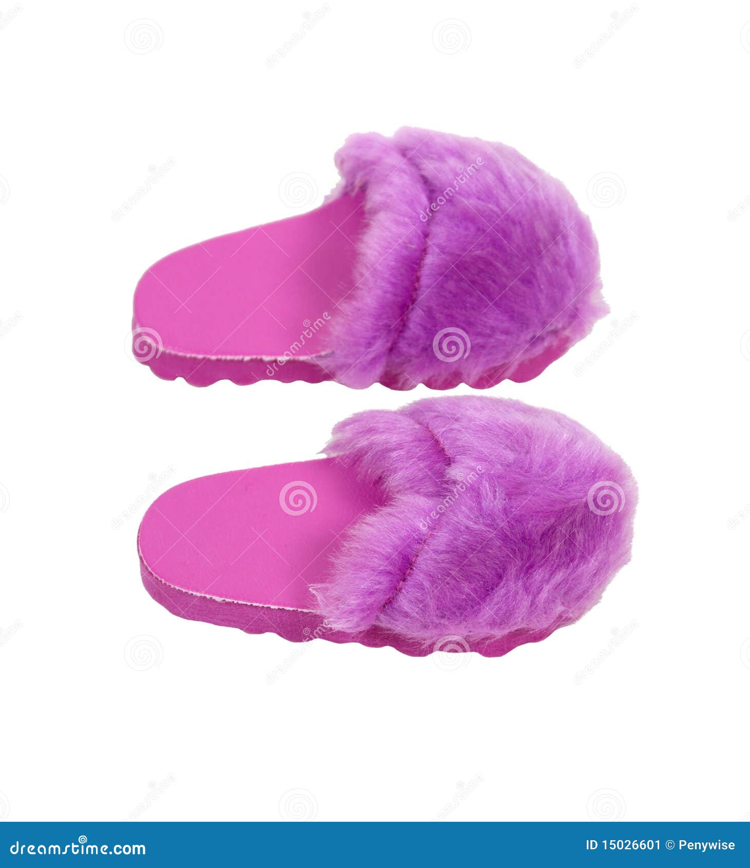 Fuzzy Pink Slippers stock image. Image of slippers, luxury - 15026601