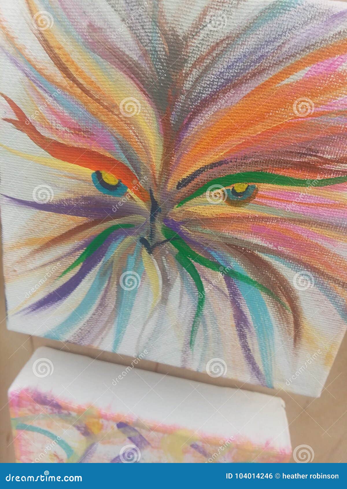 Fuzzy rainbow creature stock photo. Image of rainbow - 104014246