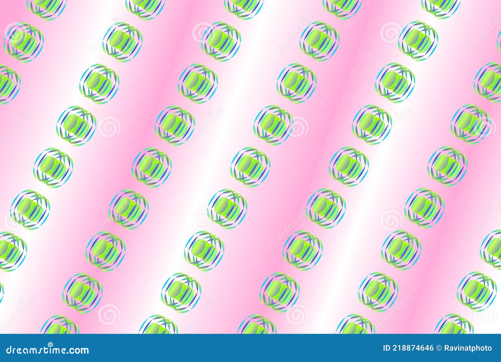 Fuzzy Teal and Teal Patterns Over Pink Pathways - Digital Background ...