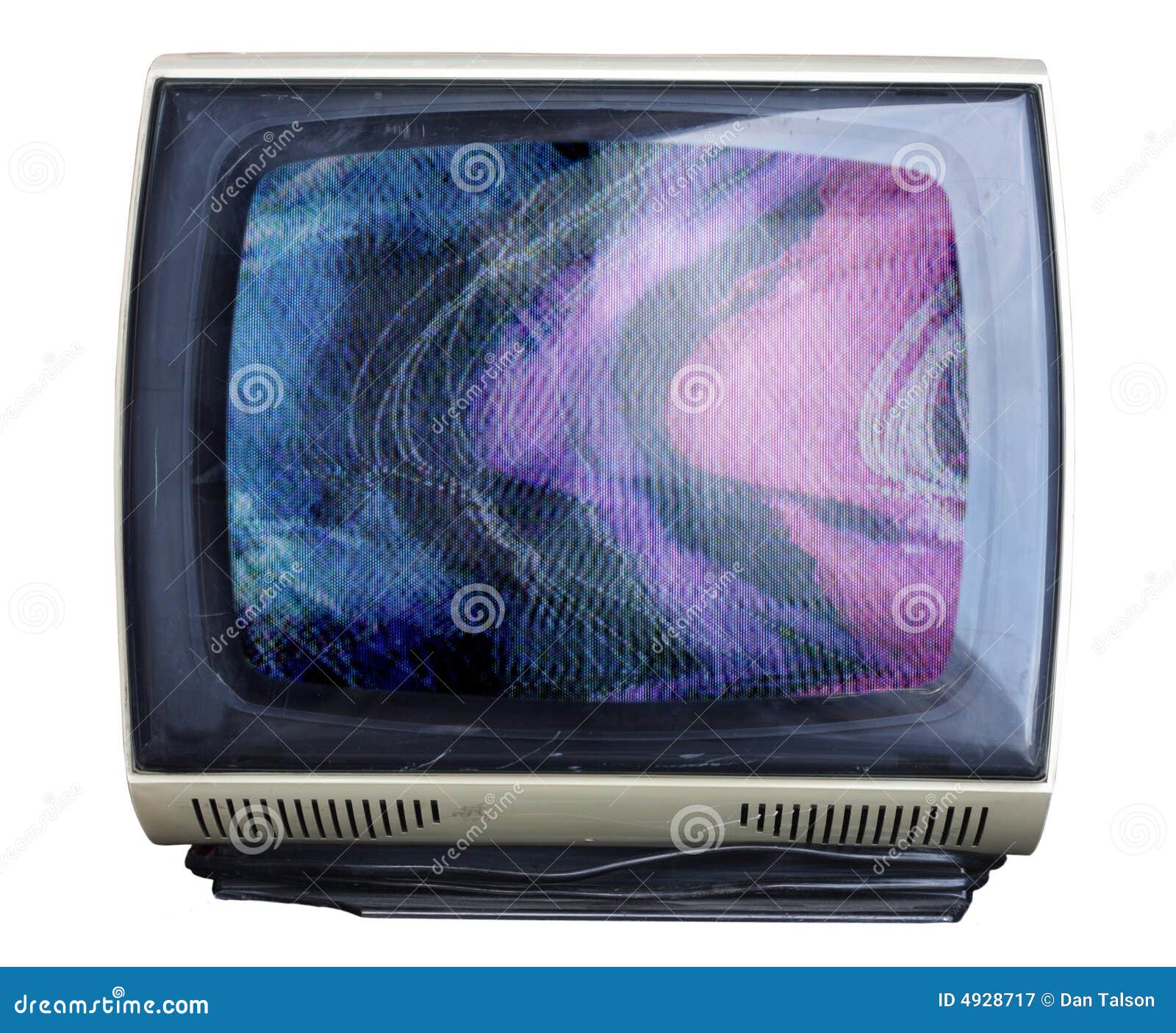 Fuzzy tv stock image. Image of noise, program, information - 4928717