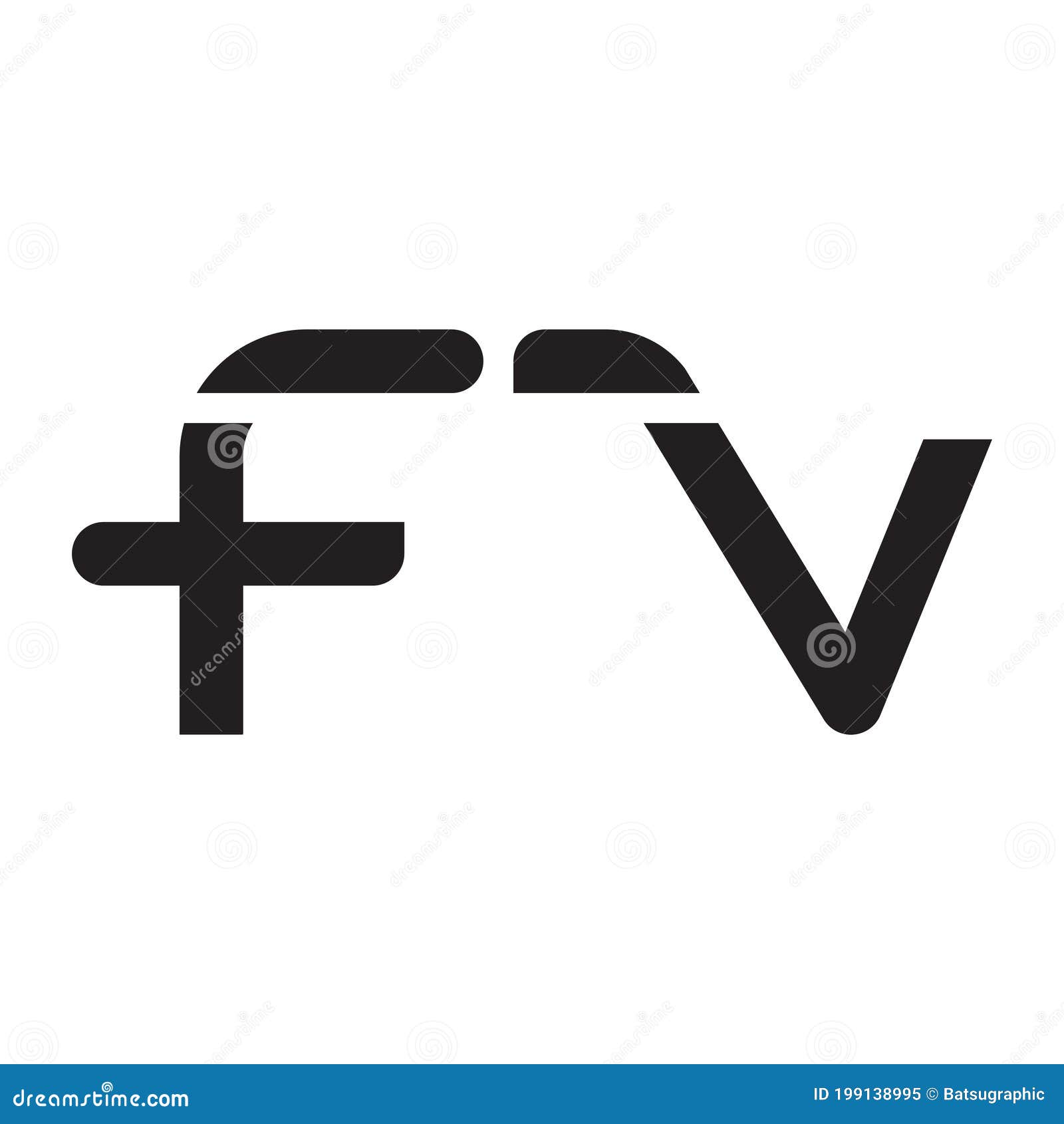 Fv Initial Letter Vector Logo Icon Stock Vector - Illustration of ...