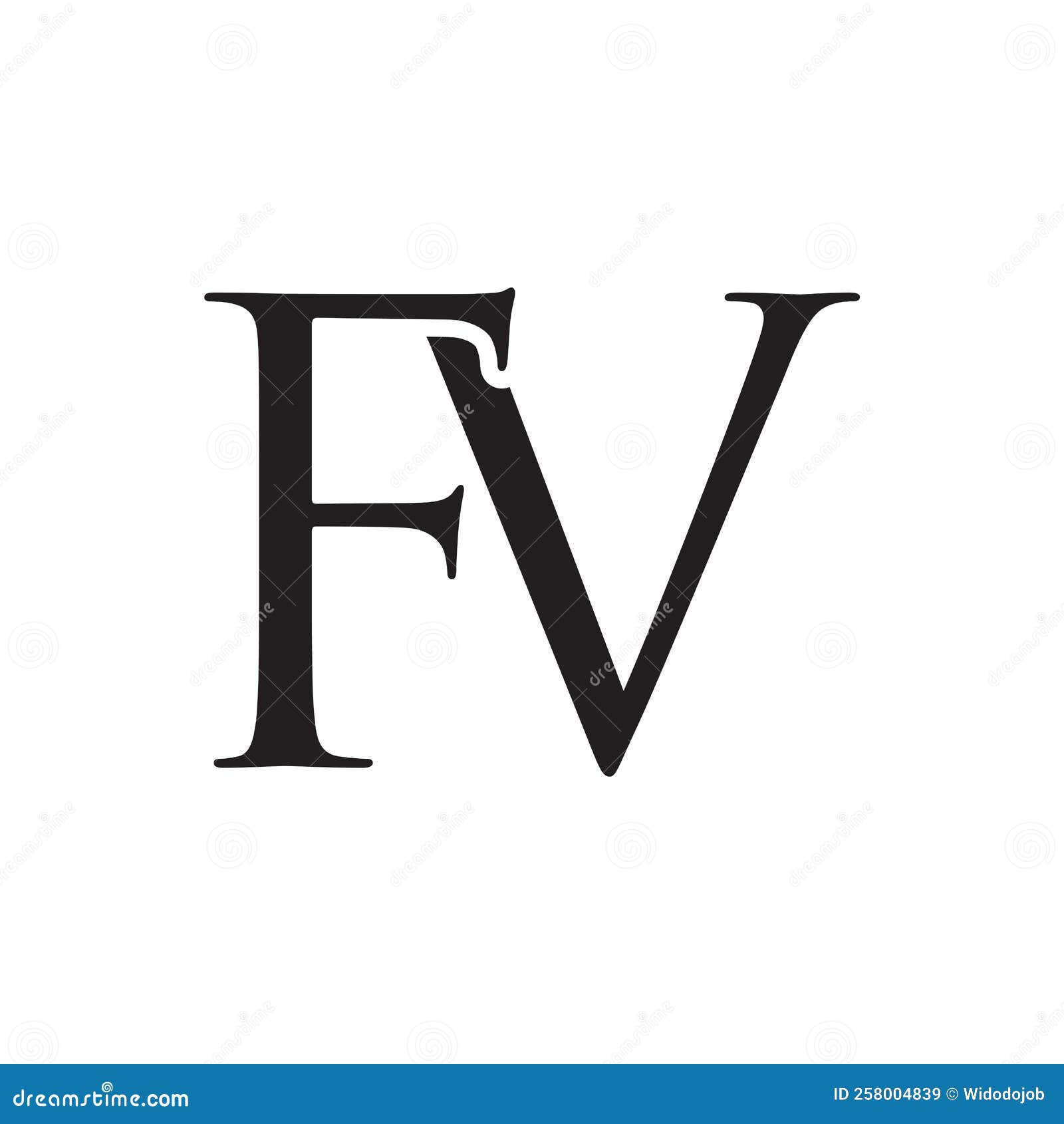 FV Letter Logo Design Vector Stock Vector - Illustration of vector ...