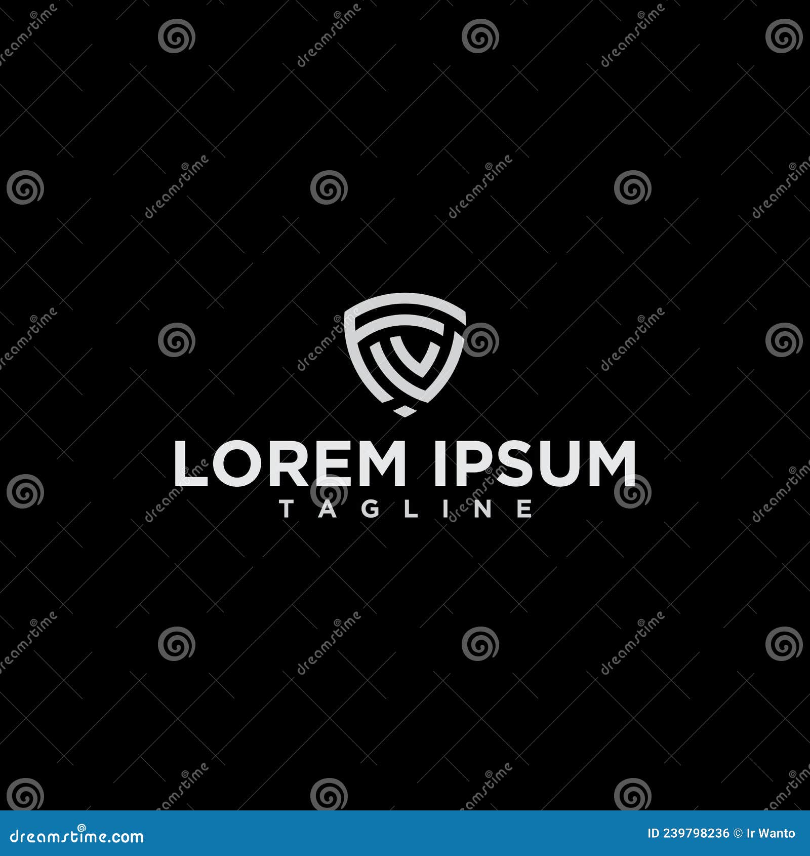 Fv or Vf Shield Logo Design Stock Vector - Illustration of business ...