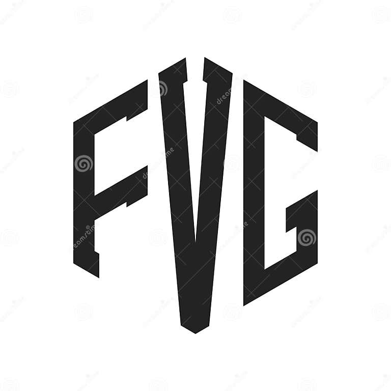 FVG Logo Design. Initial Letter FVG Monogram Logo Using Hexagon Shape ...