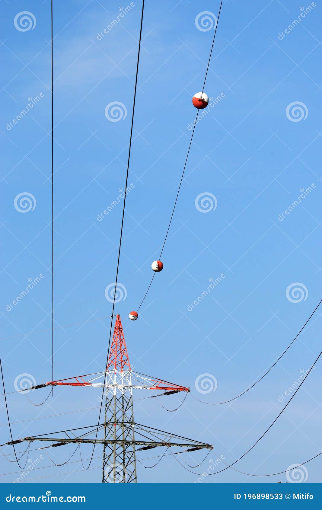 Warning Balls for Securing Aircraft on the Earth Wire of a High Voltage ...