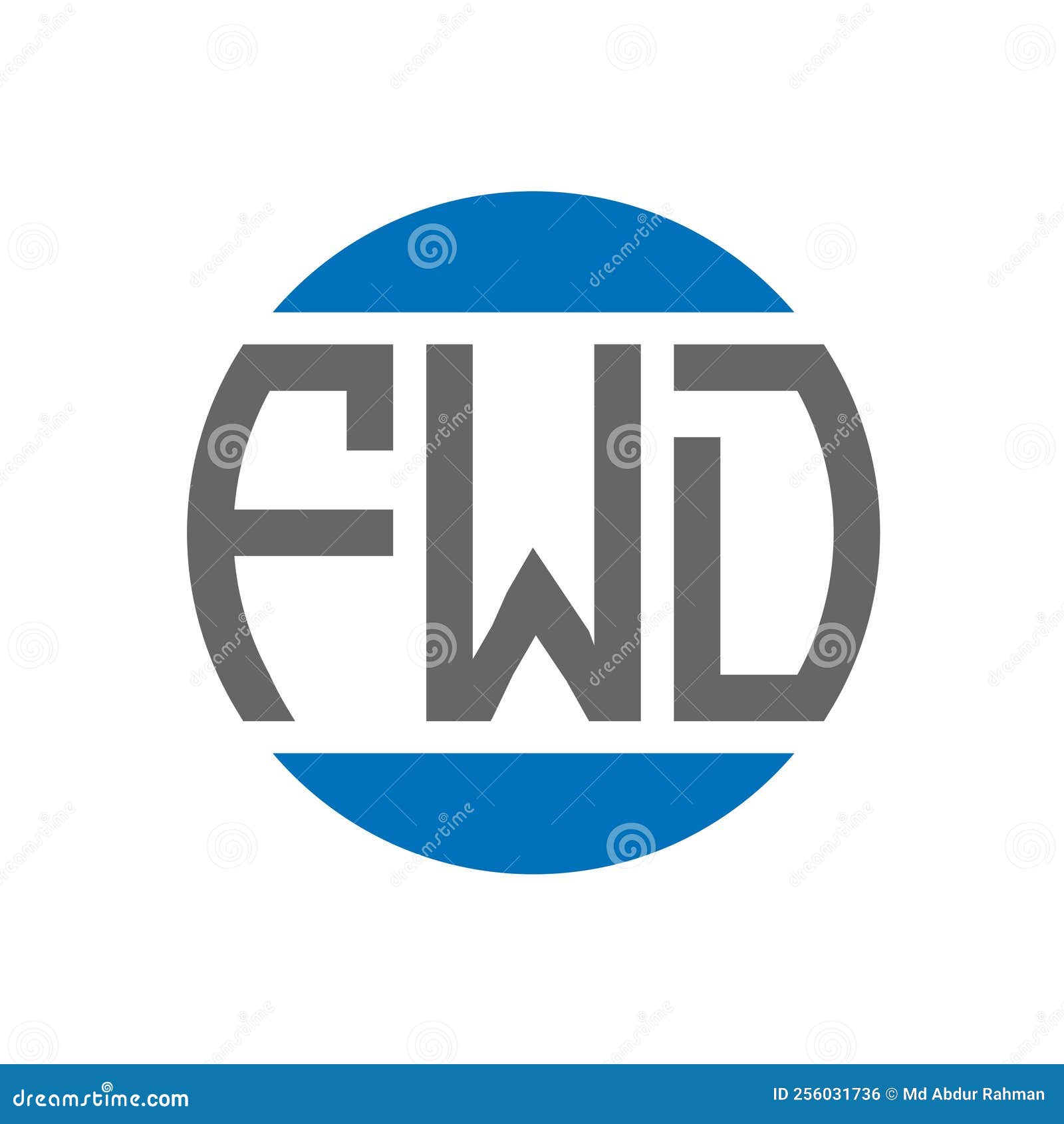 FWD Letter Logo Design on White Background. FWD Creative Initials ...