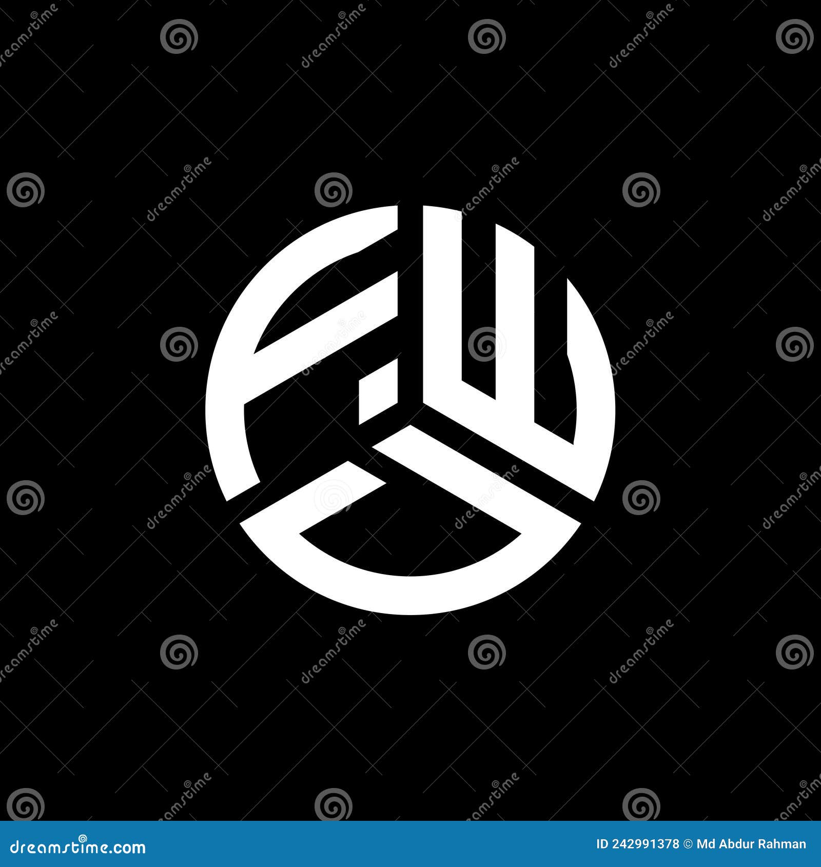 FWD Letter Logo Design on White Background. FWD Creative Initials ...