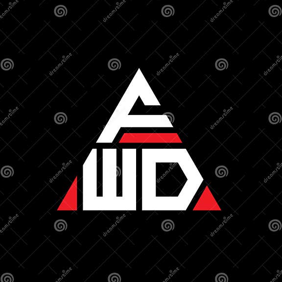 FWD Triangle Letter Logo Design with Triangle Shape. FWD Triangle Logo ...