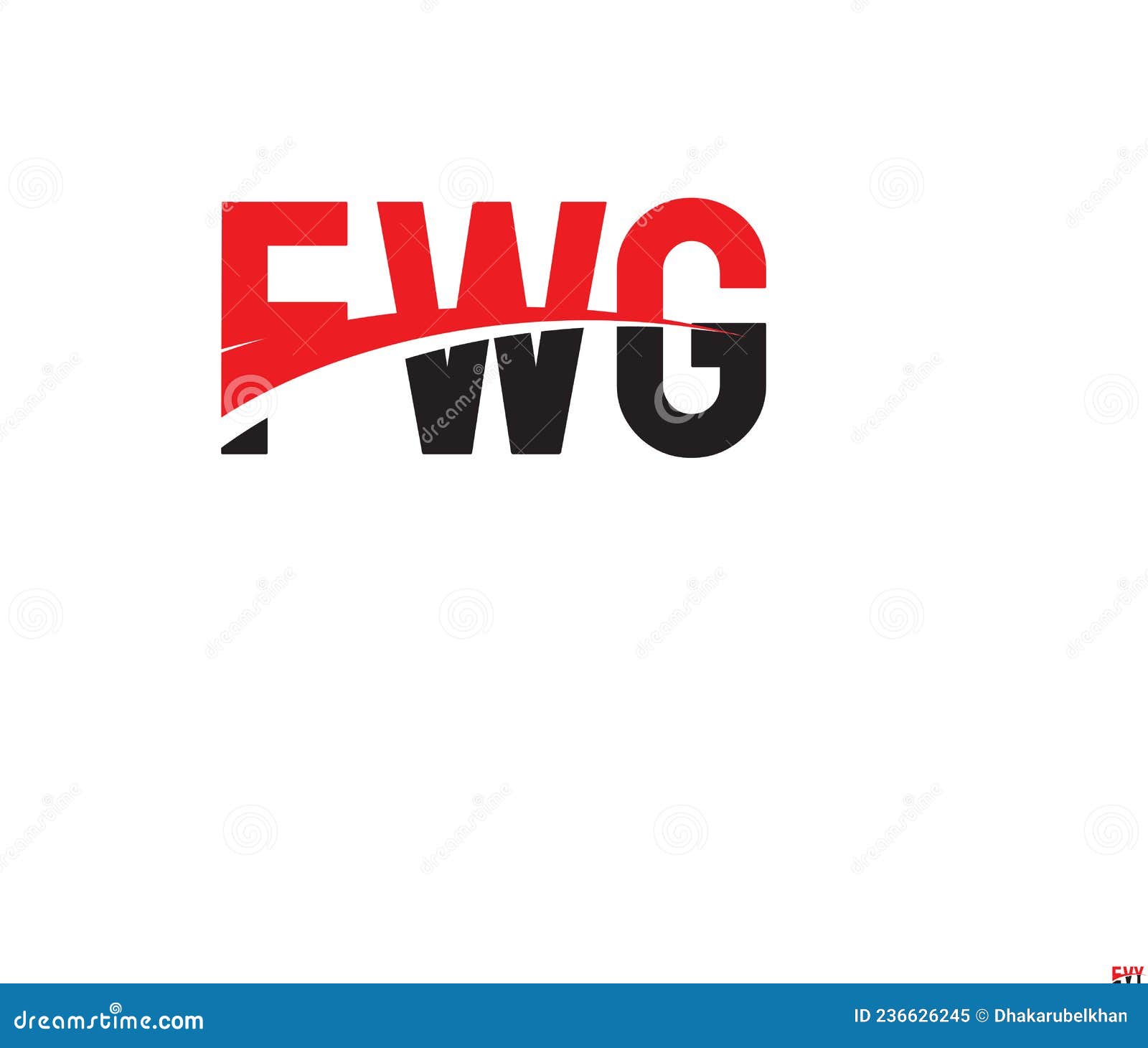FWG Letter Initial Logo Design Vector Illustration Stock Vector ...