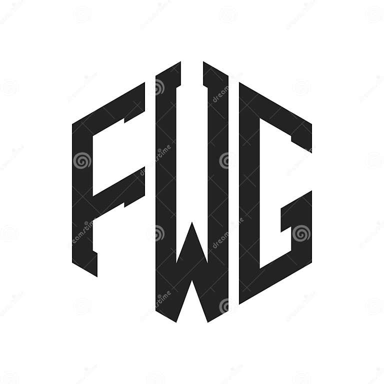 FWG Logo Design. Initial Letter FWG Monogram Logo Using Hexagon Shape ...