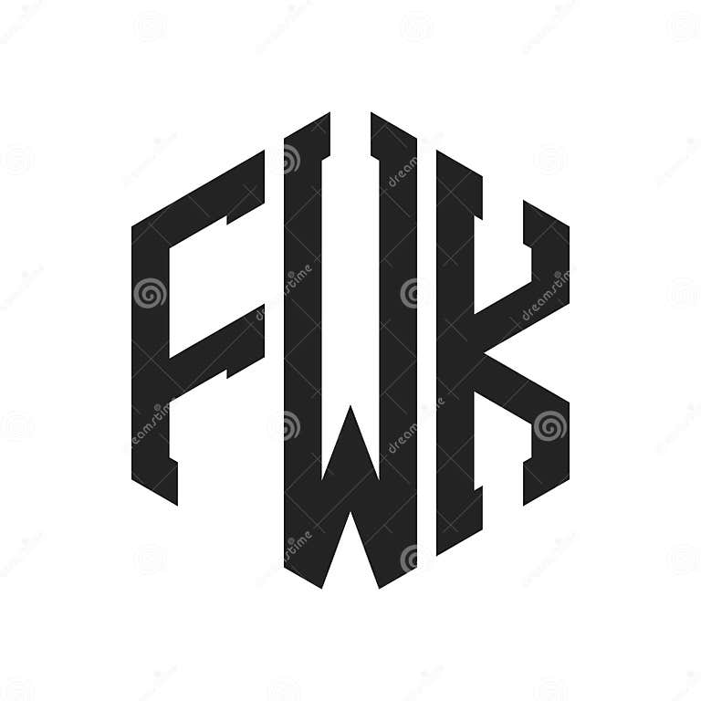 FWK Logo Design. Initial Letter FWK Monogram Logo Using Hexagon Shape ...