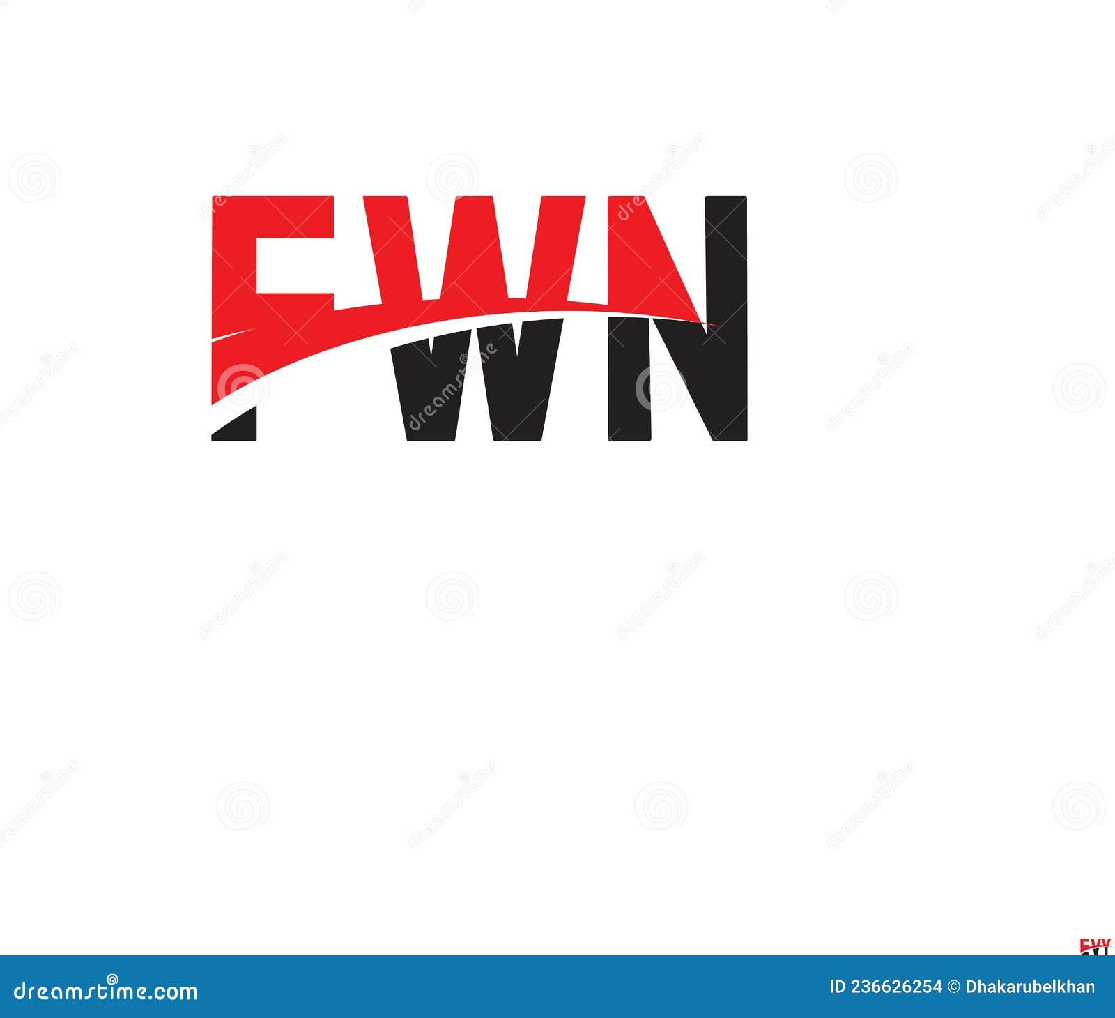 FWN Letter Initial Logo Design Vector Illustration Stock Vector ...